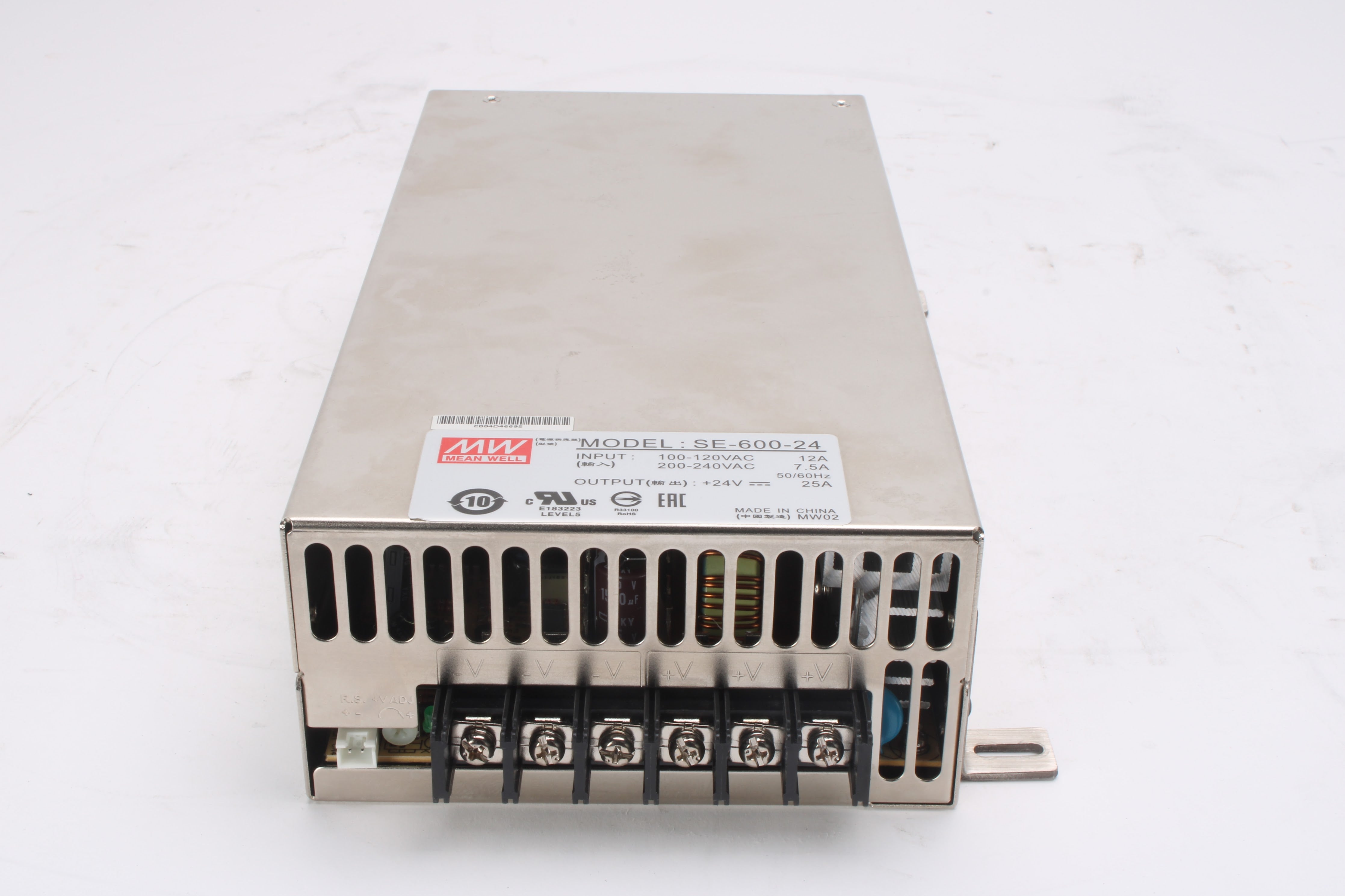 Mean Well SE-600-24 AC DC Power Supply 24V 25A – NTC Tech