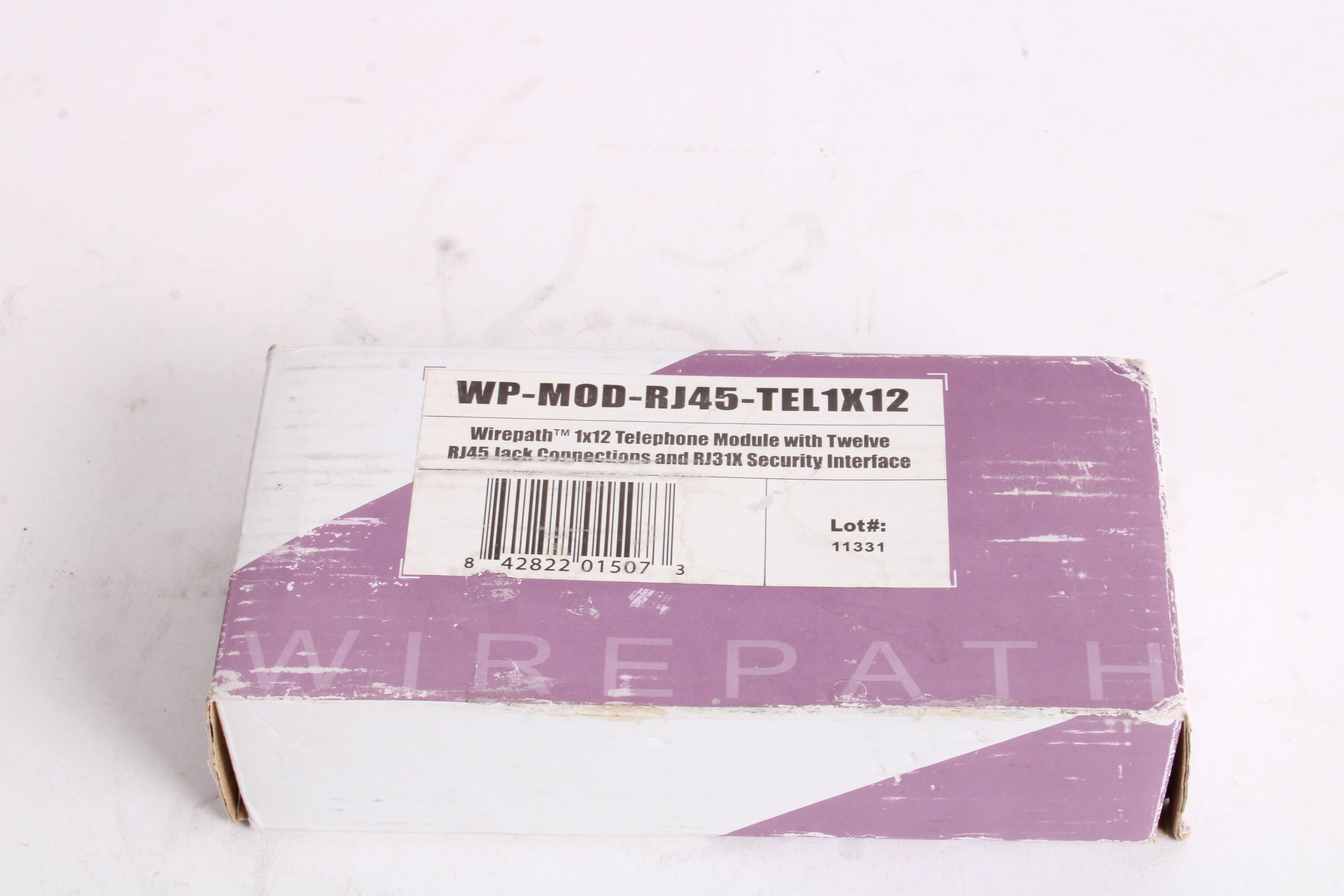 Wirepath WP-MOD-RJ45-TEL1X12 1x12 Telephone Module Lot of 5 – NTC Tech