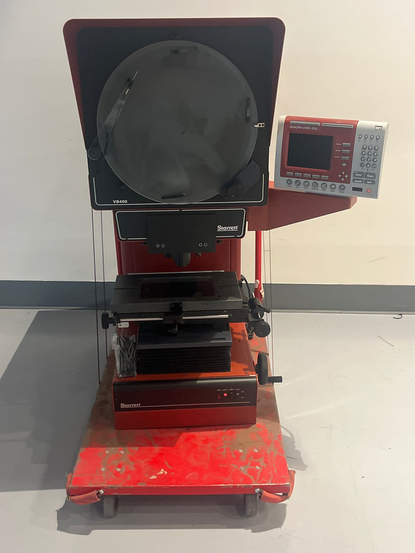 Starret VB400 Vertical Benchtop Optical Comparator With IHM Quadra-Che ...