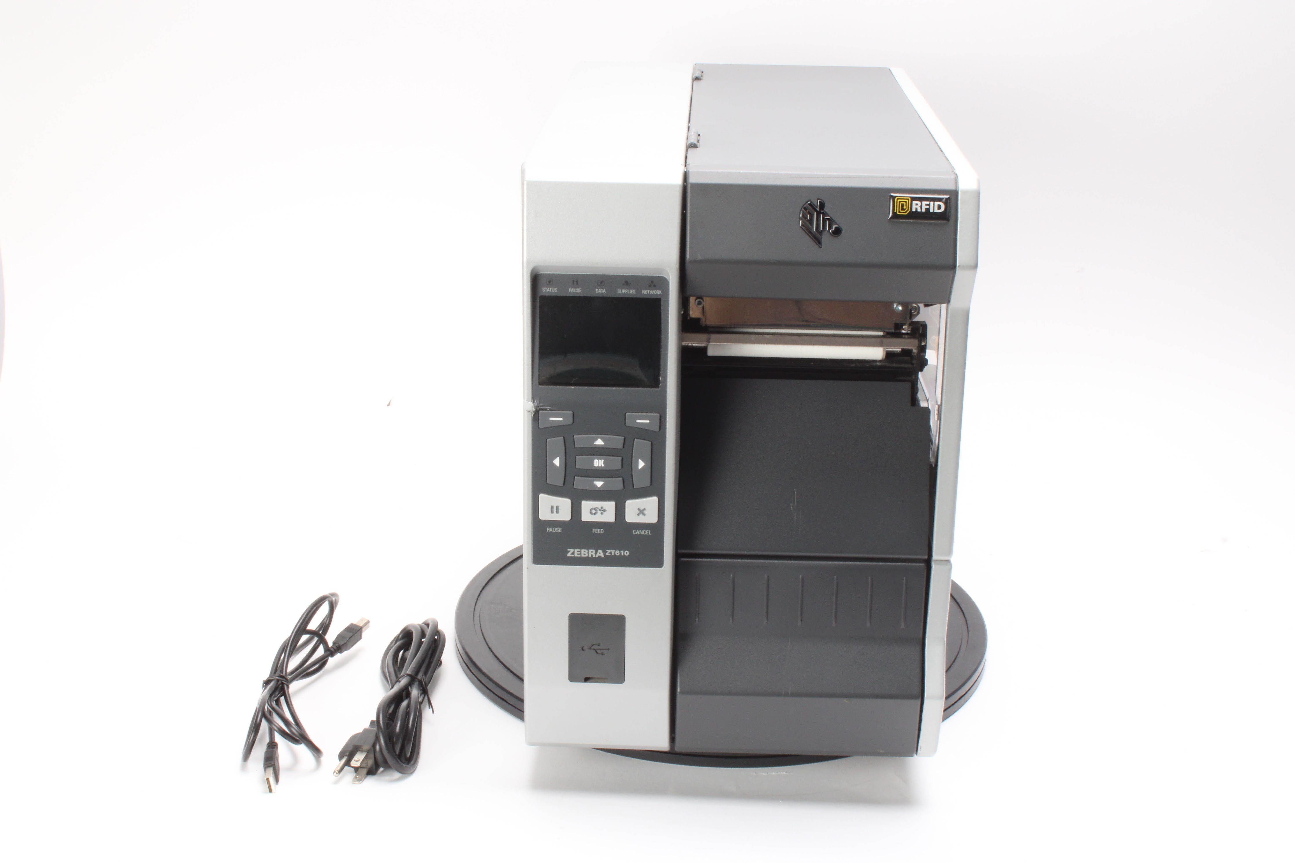 Zebra ZT610 4-inch RFID Industrial Barcode Printer ZT61046-T0101A0Z ...