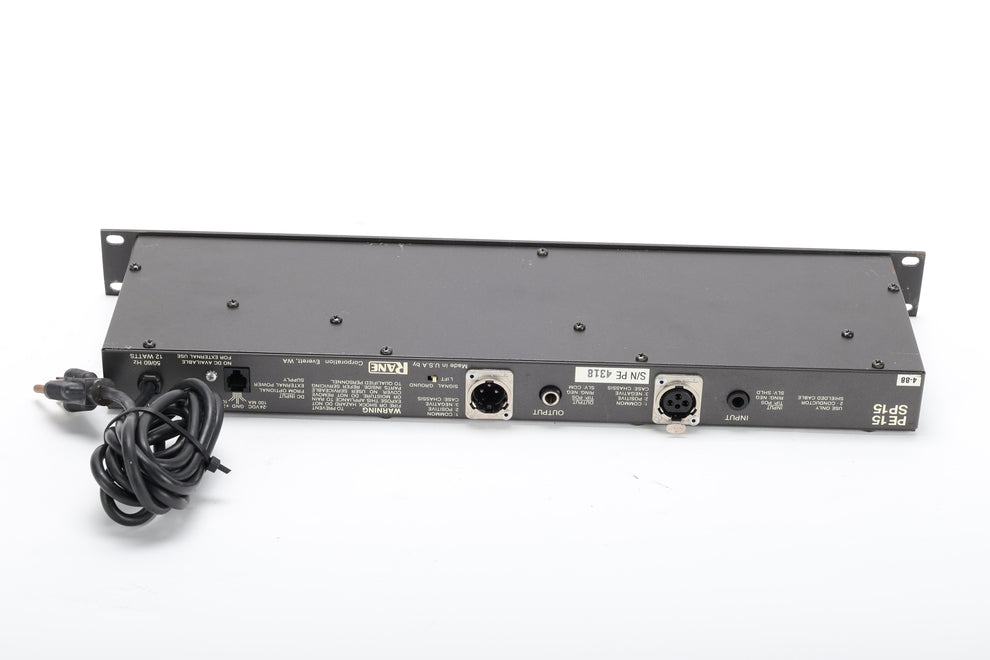 Rane PE15 2-Channel Audio Signal Processor Parametric Equalizer – NTC Tech