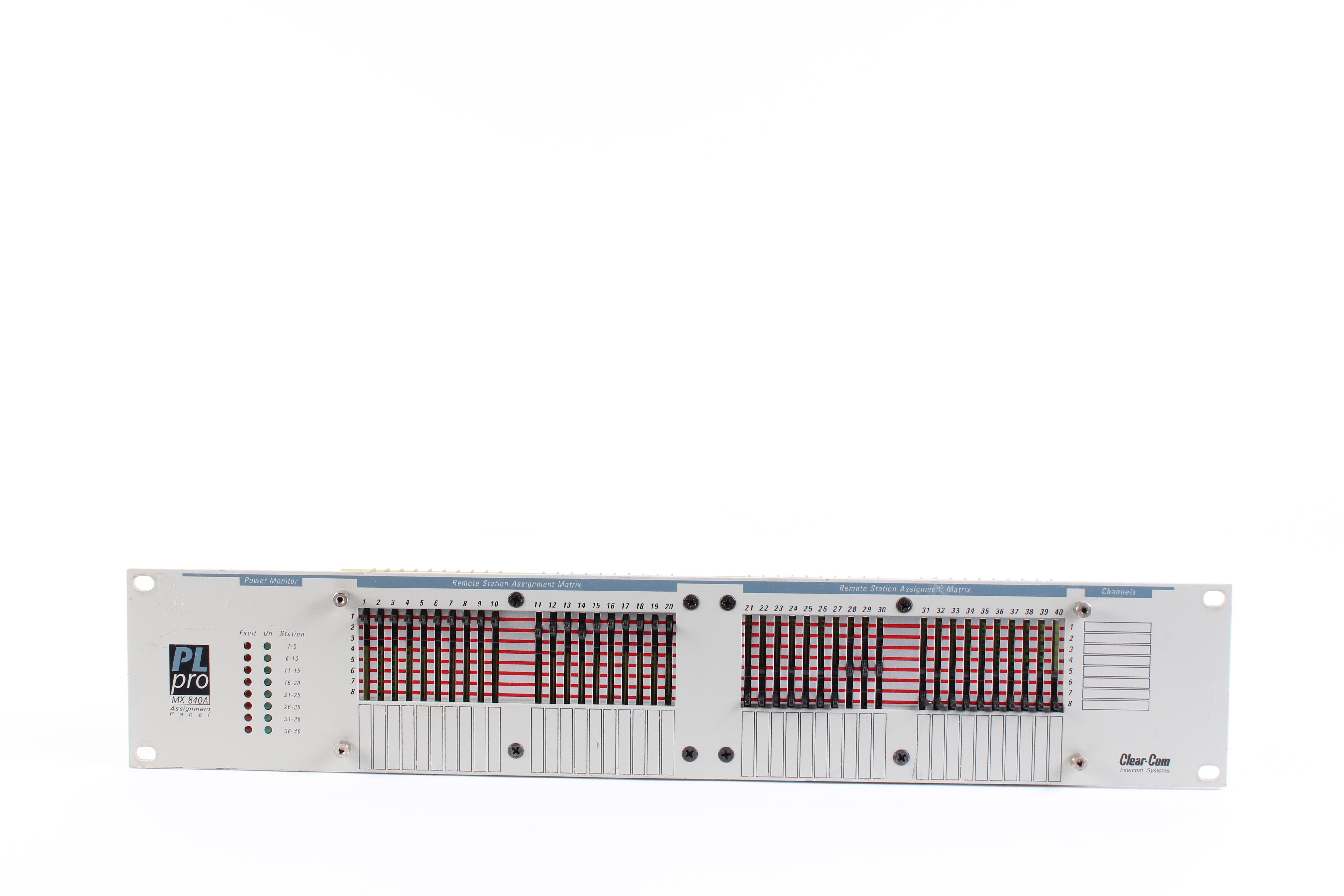 Clear-Com PL Pro MX-840A Intercom Remote Station Assignment Panel – NTC ...