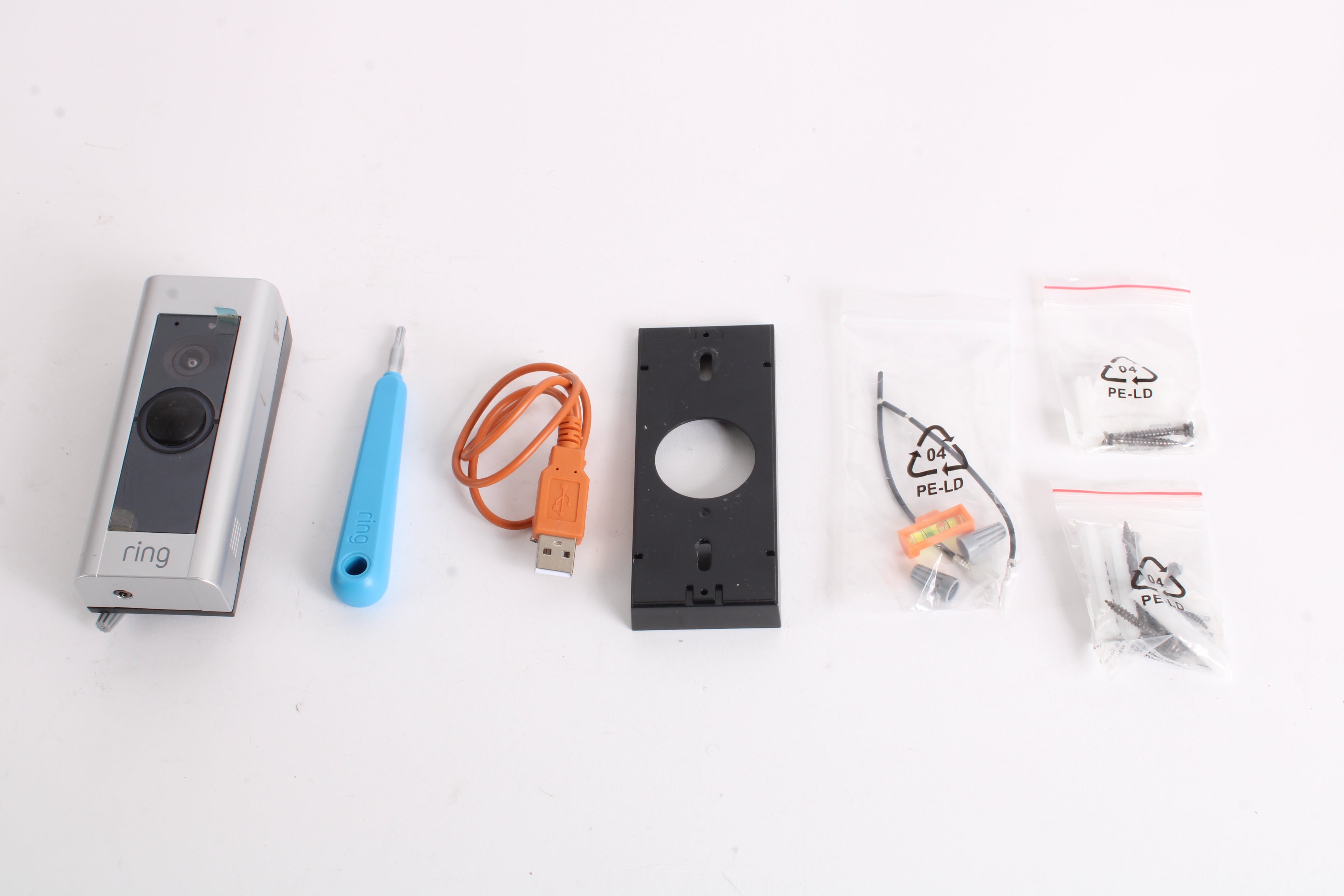 Ring Video Doorbell Ring Pro 1080P Smart Wi-Fi Wired Satin Nickel W/ B ...