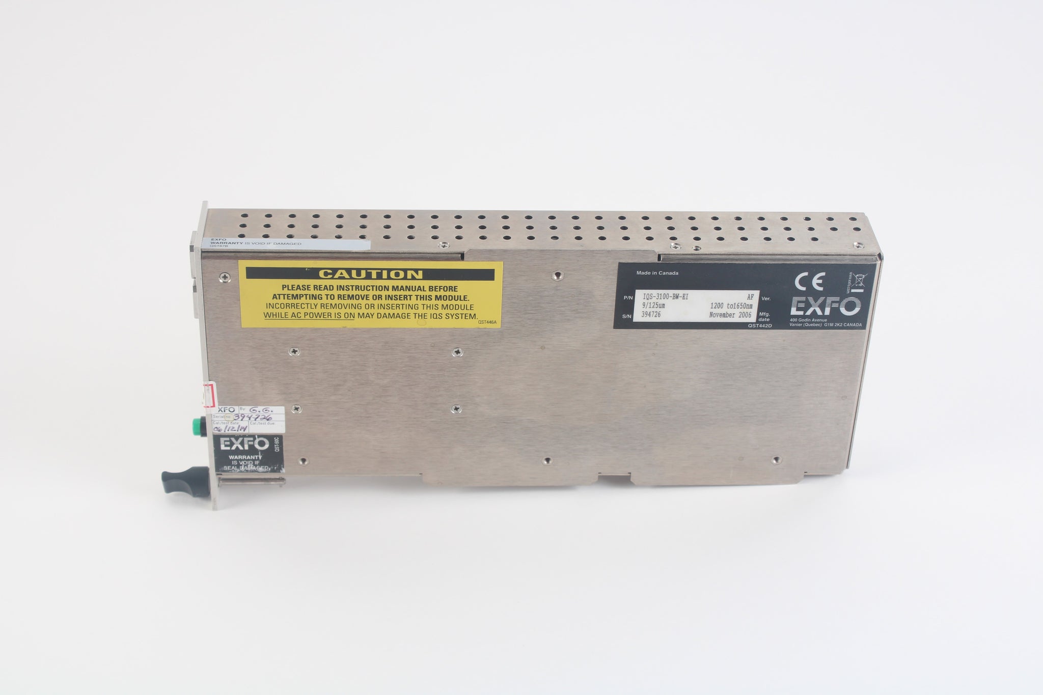 EXFO IQS-3100 IQS-3100-BW-EI 1200-1650nm Variable Attenuator Module ...