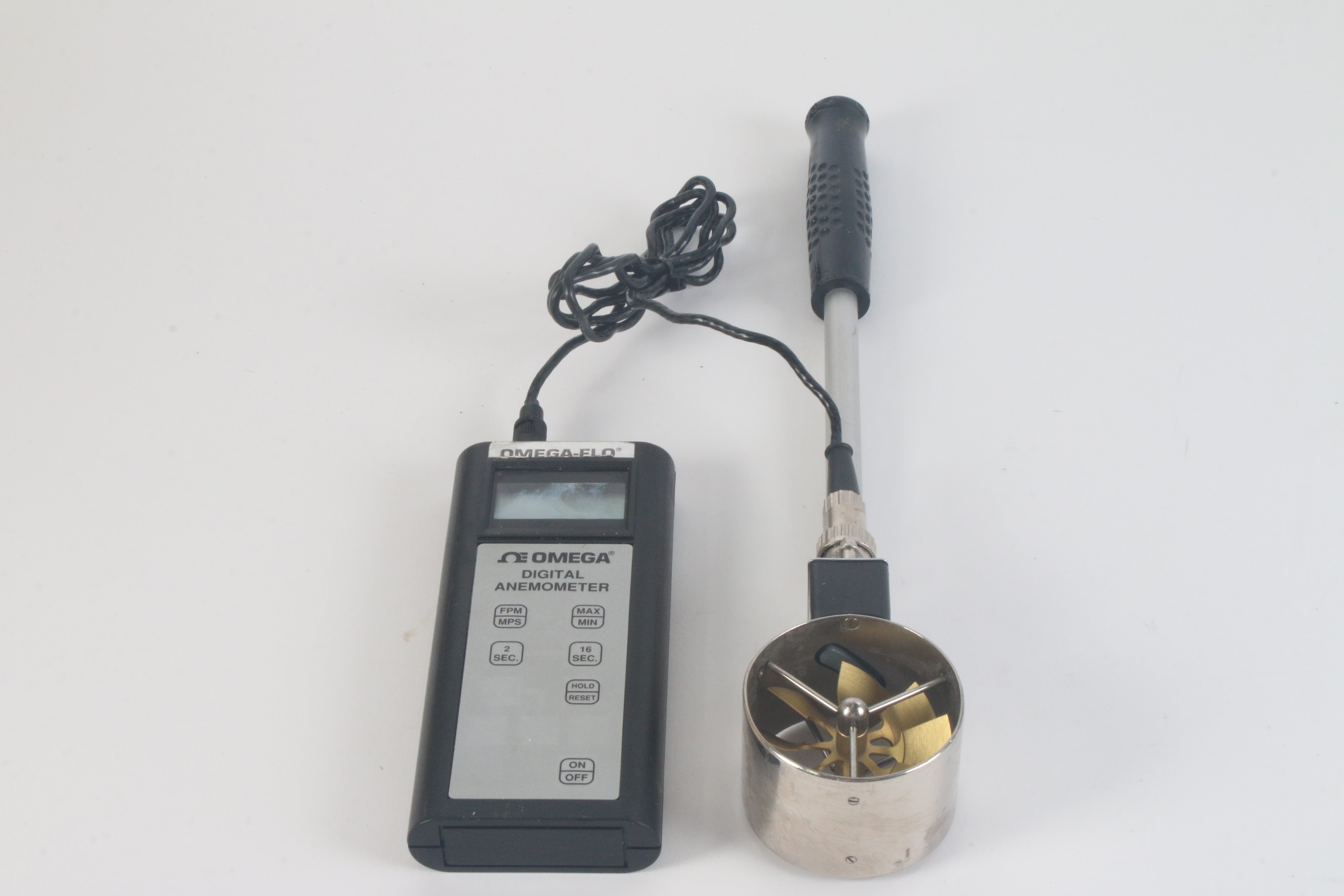 Omega HH30A Handheld Digital Anemometer W/ Air Velocity Kit - AS IS ...