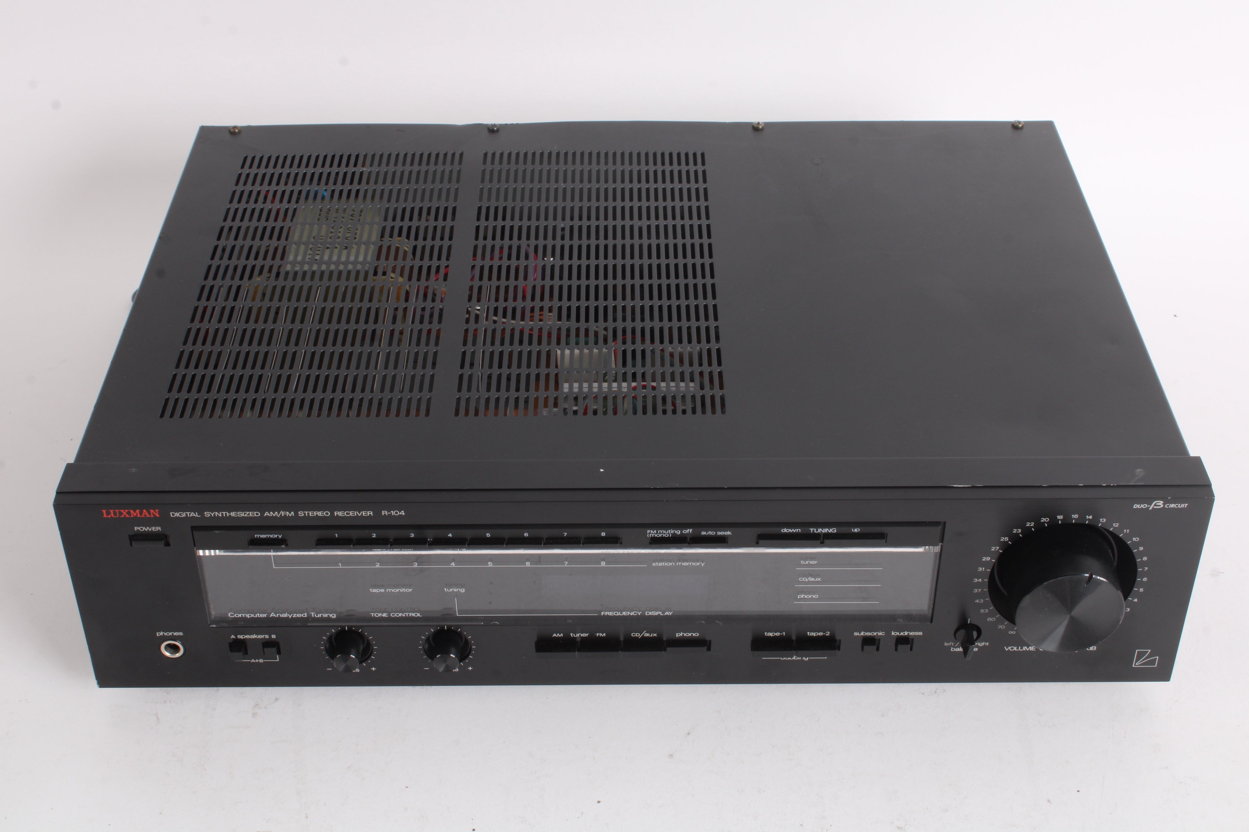 Luxman R-104 Digital Synthesized AM/FM Stereo Receiver - AS IS – NTC Tech