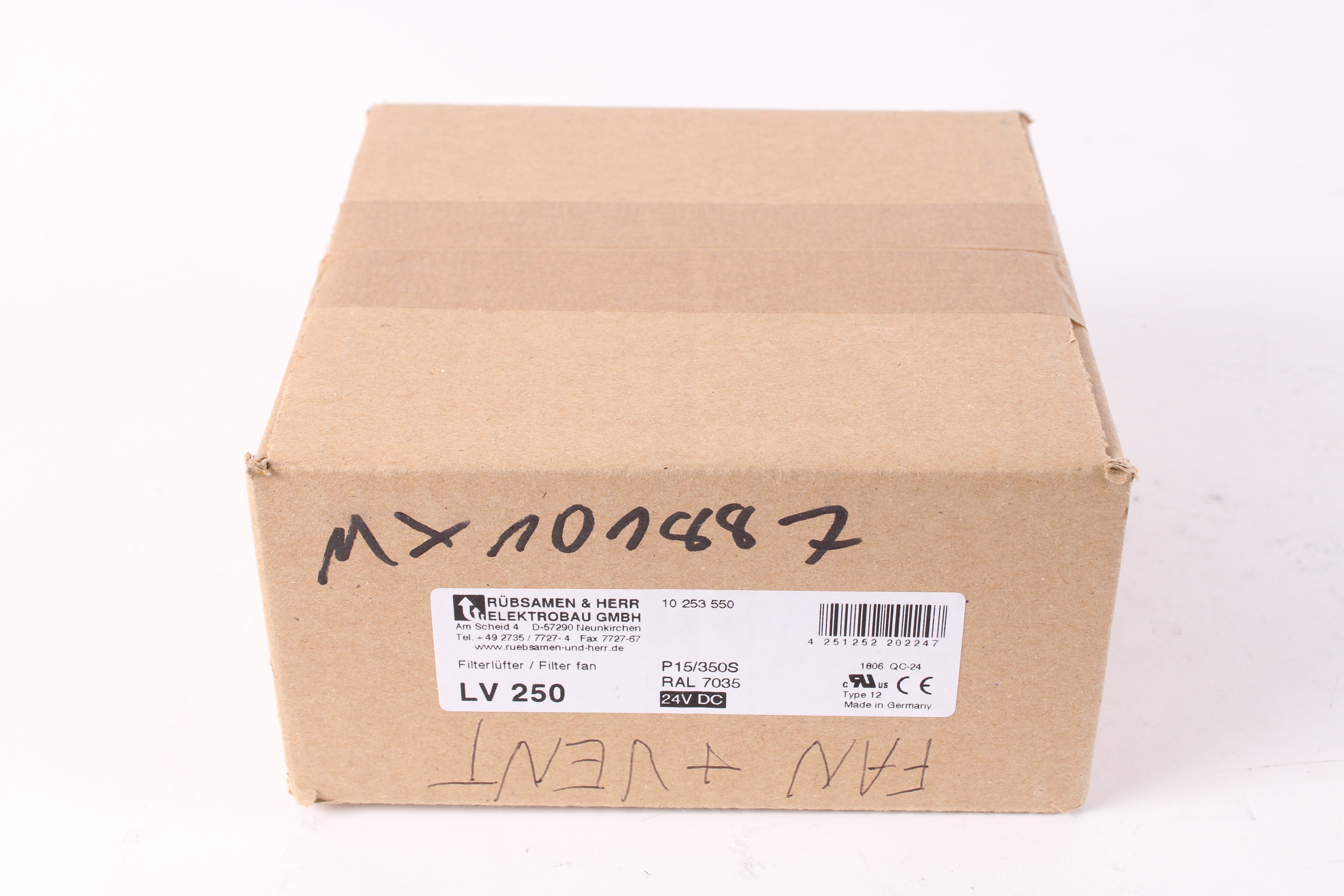 Rubsamen & Herr LV250 Fan and Filter - New-Open Box – NTC Tech