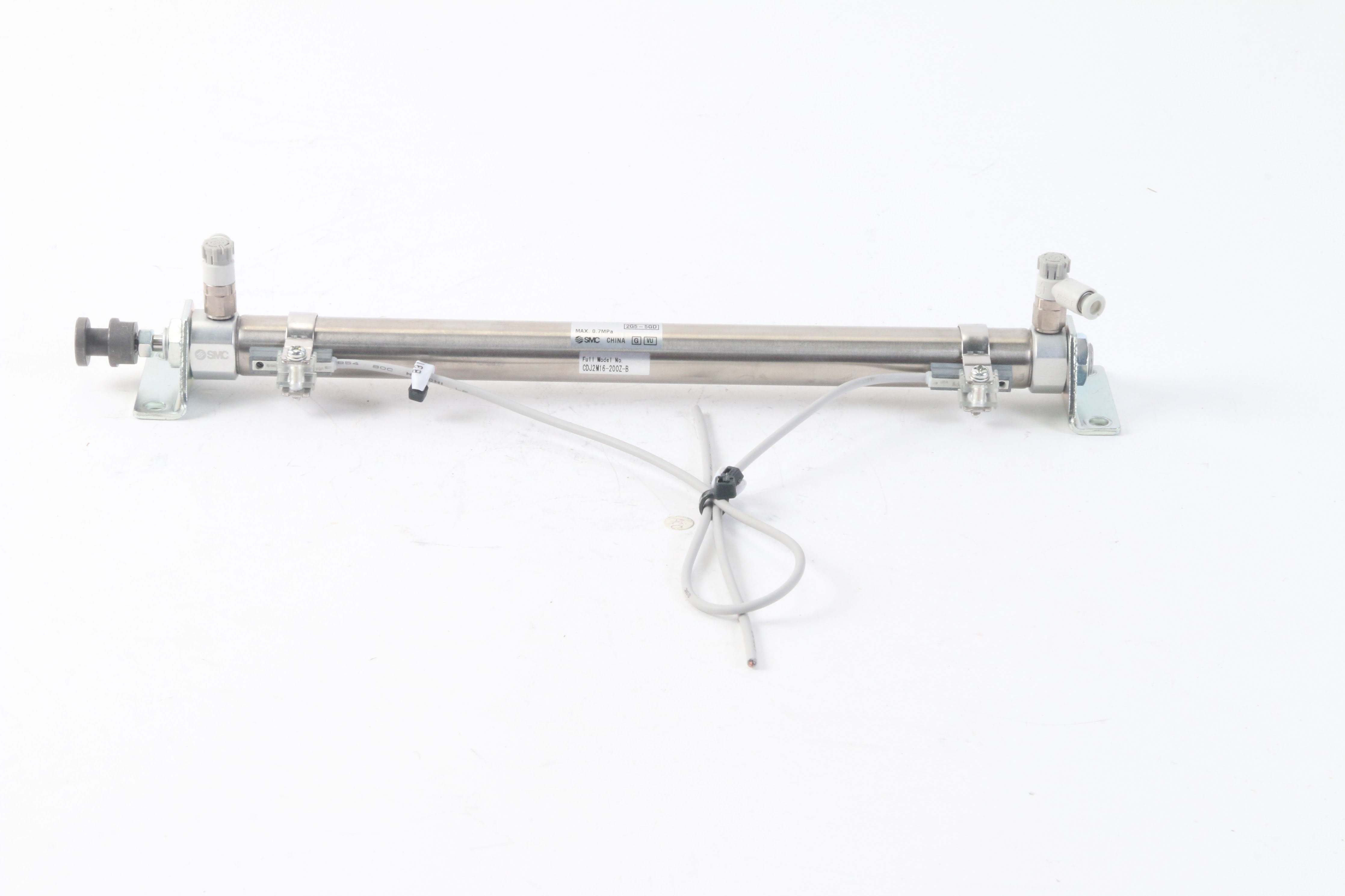 SMC CDJ2E16-200Z-B Round Body Cylinder W/ 2x D-M9PW Auto Switches – NTC ...