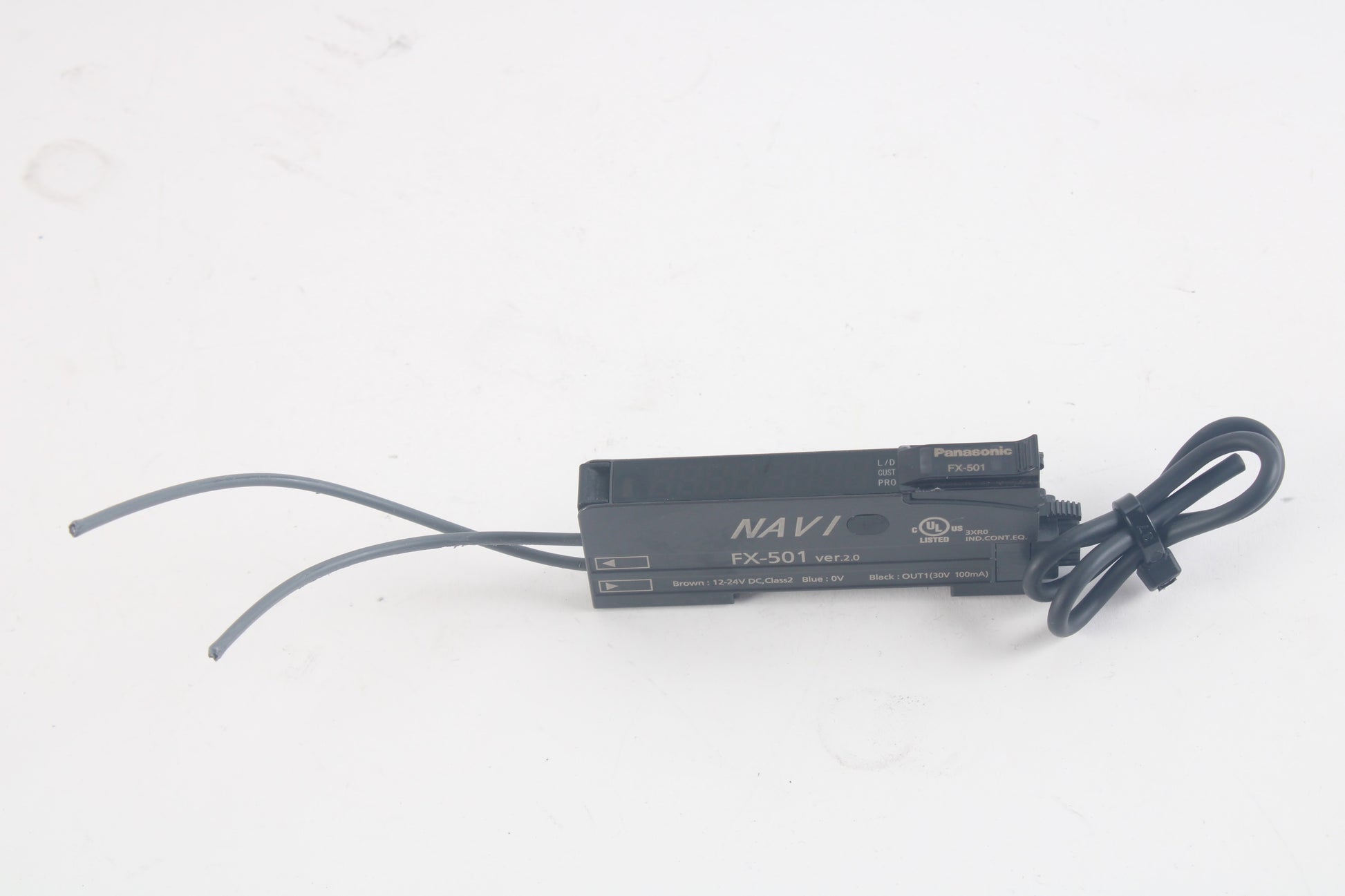 Panasonic FX-501 NAVI Fiber Optic Sensor -Cut Cord / Missing Screw Ter ...
