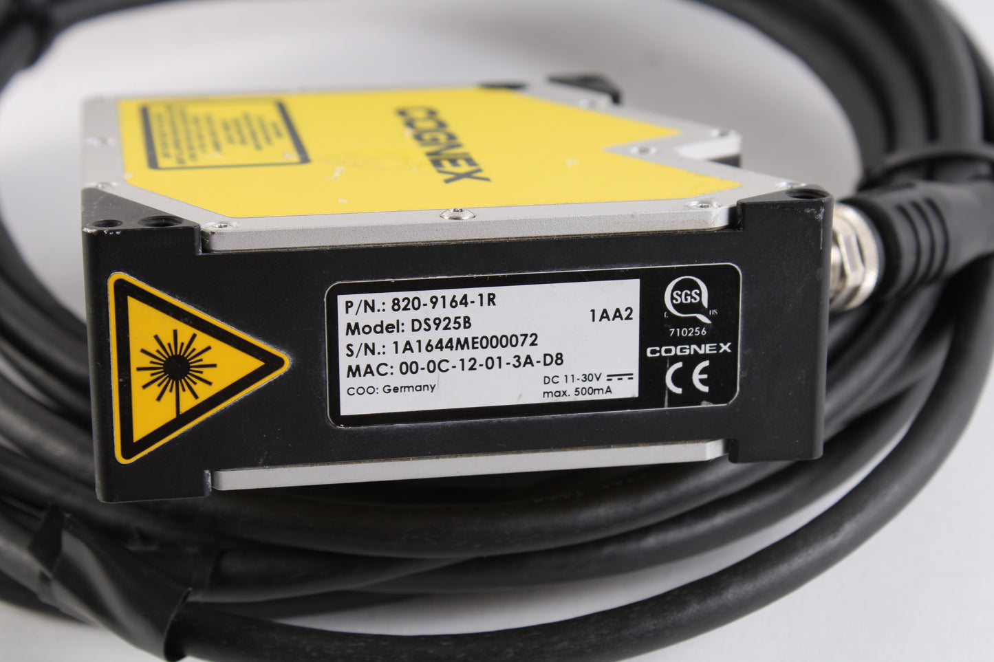 Cognex DS925B Displacement Sensor 820-9164-1R W/ Cable – NTC Tech