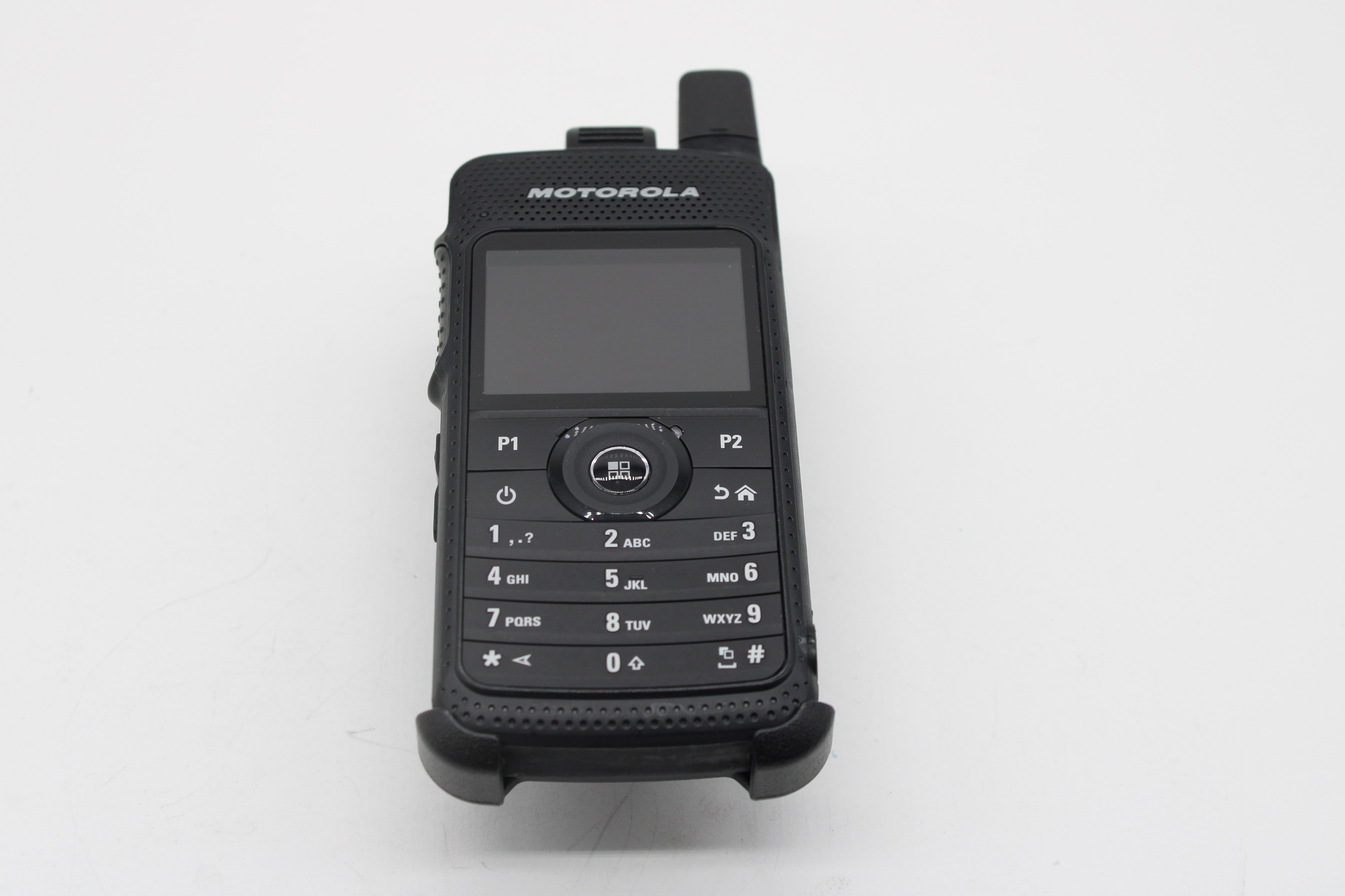Motorola SL7550 UHF Radio AAH81TCN9NA2AN W/ Battery Pack, Antenna, Bel ...