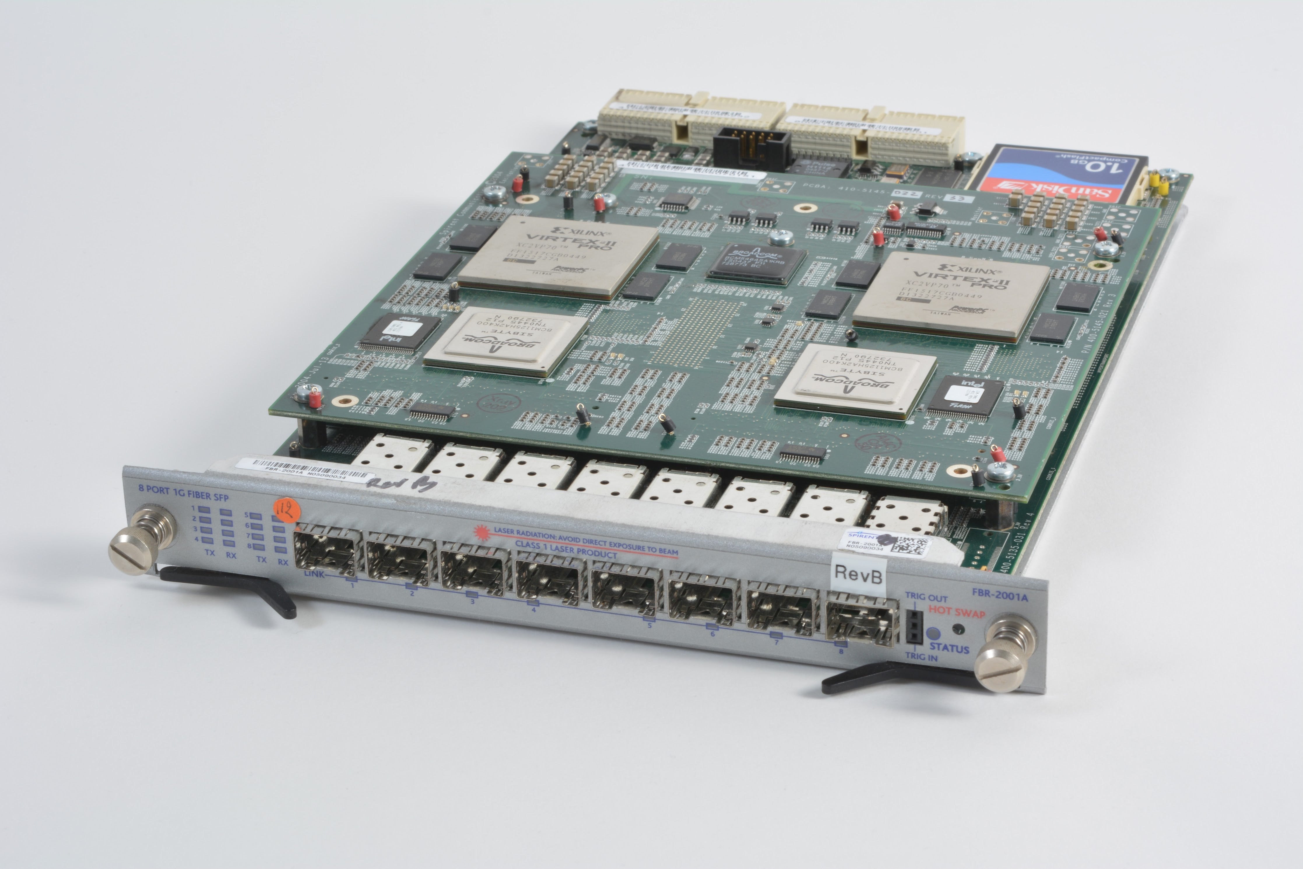 Spirent FBR-2001A 1G Fiber SFP, 8 Port Module Gigibit SFP TestCenter L ...