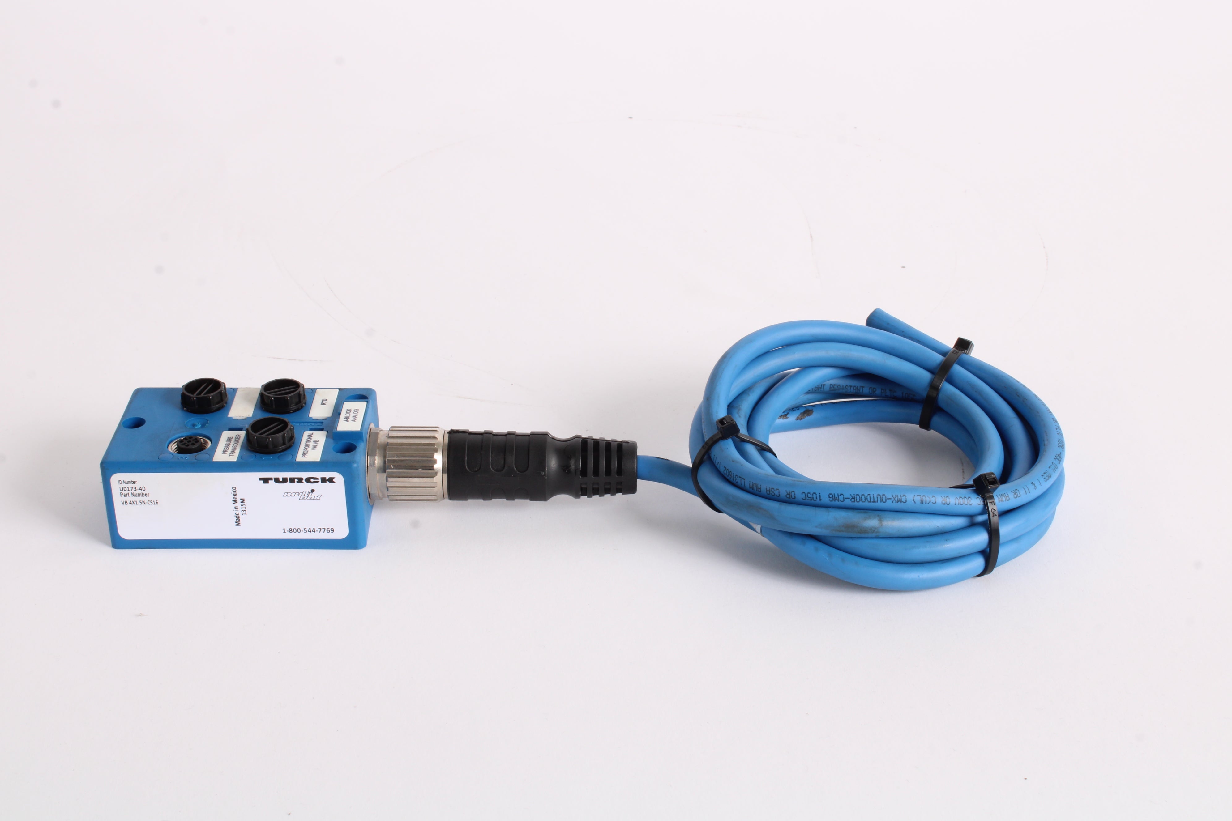 Turck U0173-40 VB 4X1.5N-CS16 Junction Box With Cable – NTC Tech