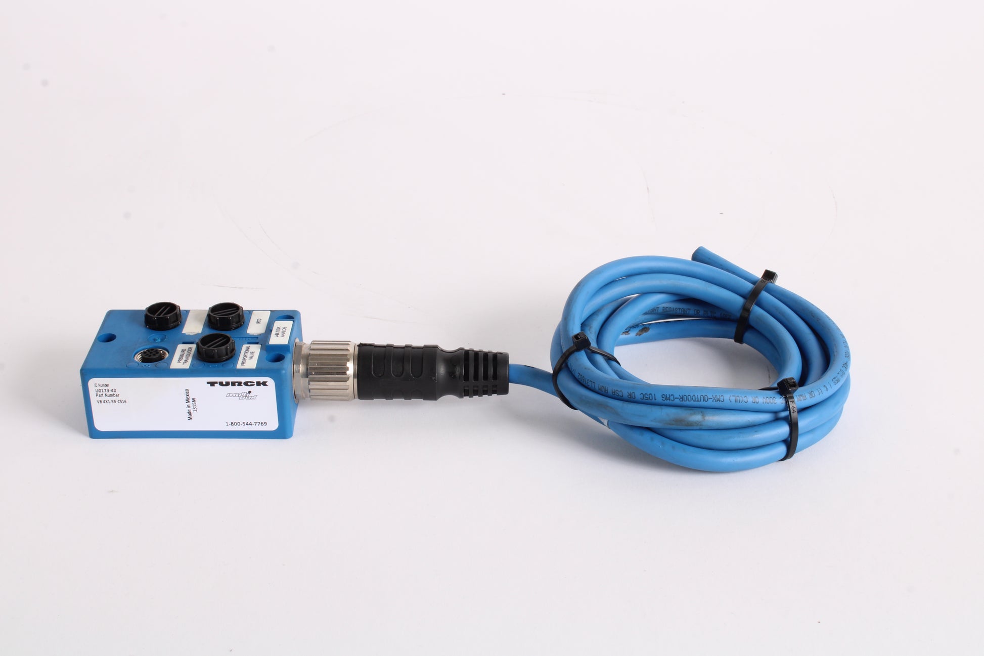 Turck U0173-40 VB 4X1.5N-CS16 Junction Box With Cable – NTC Tech