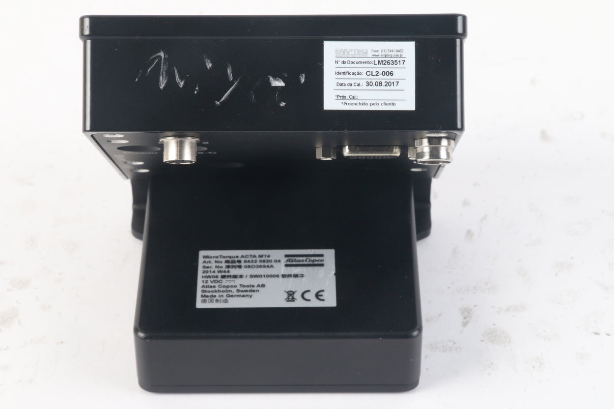 Atlas Copco ACTA MT4 Torque Analyzer w/ MT TS 20 Transducer + 2x rs232 ...