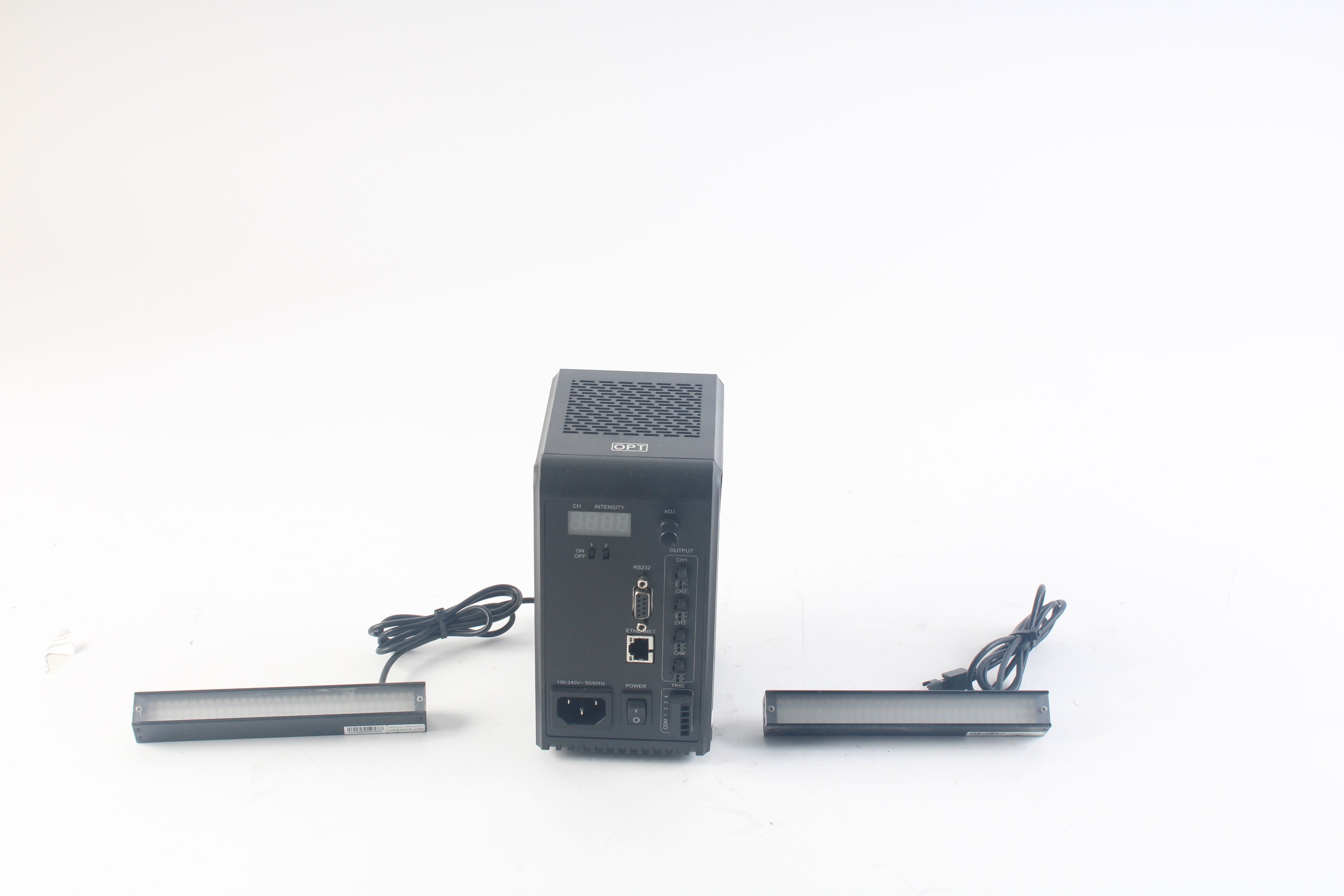 OPT 2x Unknown Model Opt Light Source W/ OPT-DCA24E-4 Light Controller ...