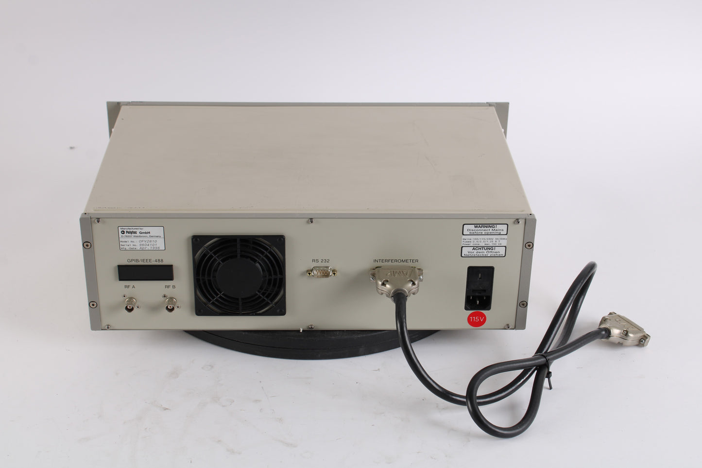 Polytec OFV2810 Dual HF Vibrometer With Interferometer Cable – NTC Tech