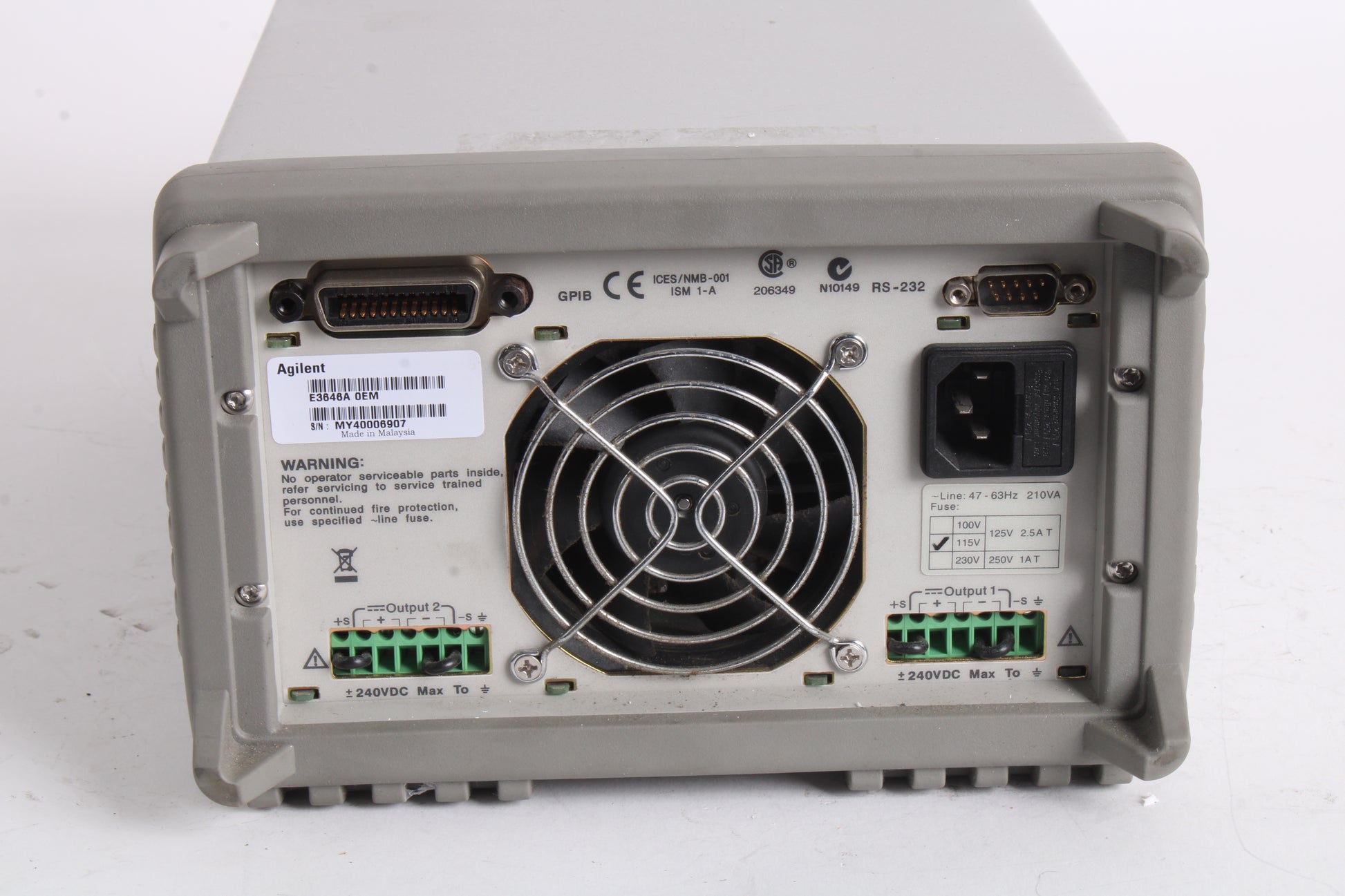 HP / Agilent / Keysight E3646A Dual Output DC Power Supply 0-8V 3A – NTC Tech