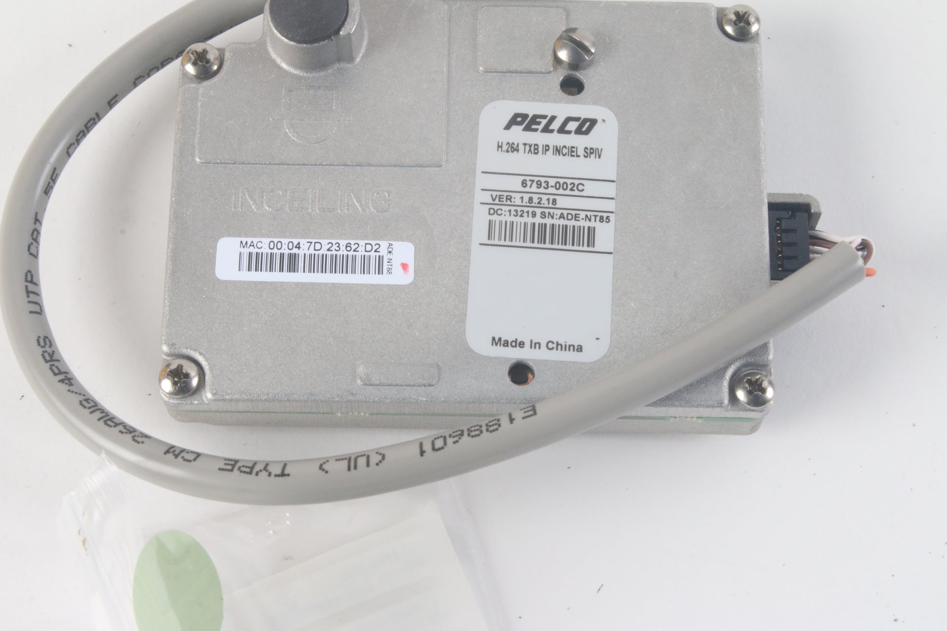 Pelco 6793-002C VER:1.8.2.18 H.264 TXB IP INCEIL SPIV - New Bulk Packa ...