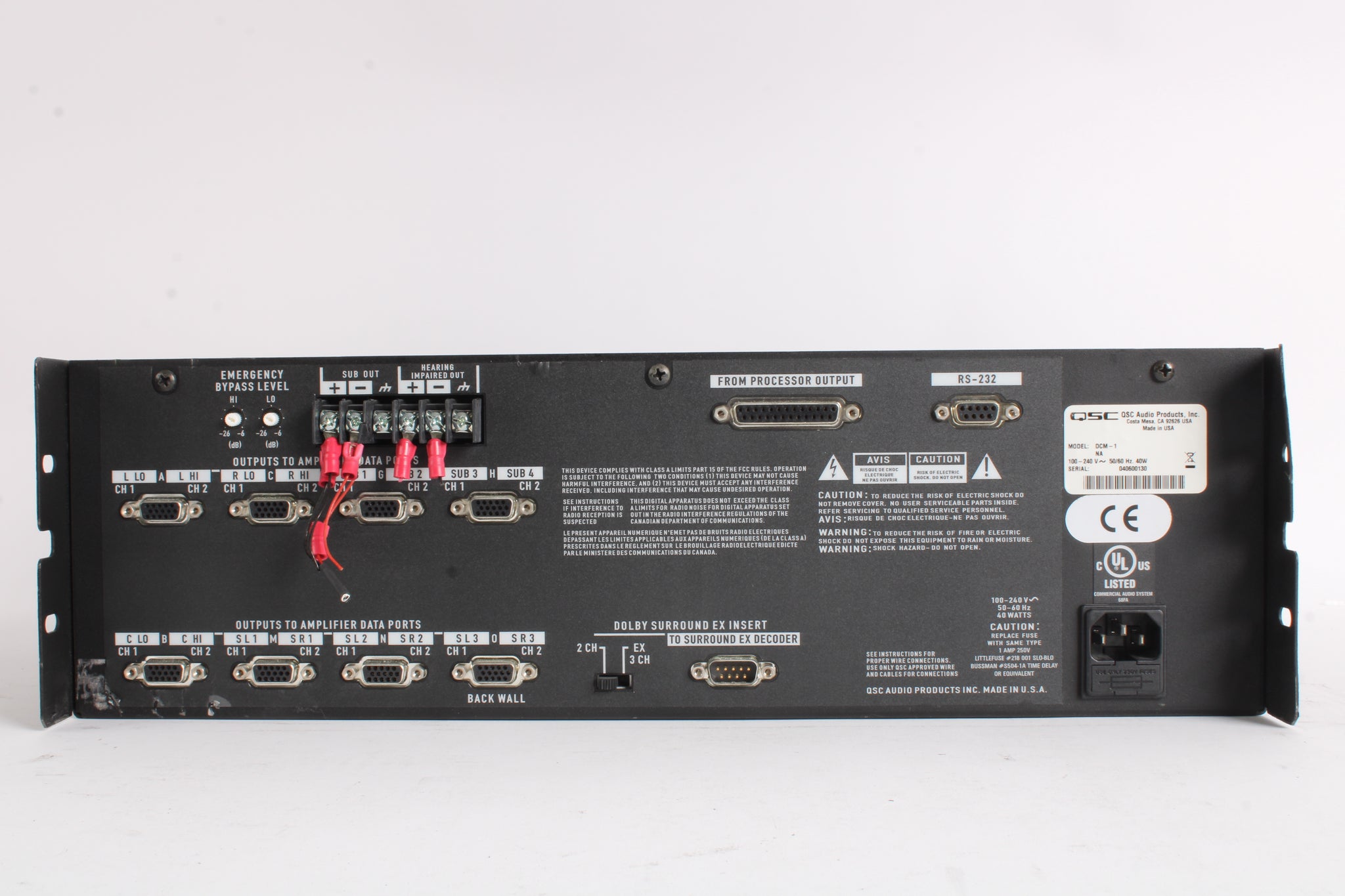 QSC DCM-1 Digital Cinema Monitor – NTC Tech