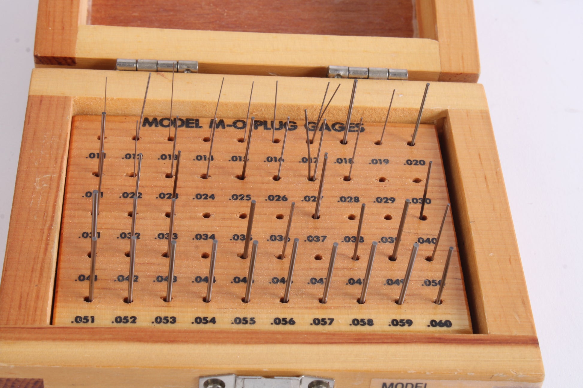 Meyer Gage Makers Model M-O .011/.060 Minus Plug Gauge Set - Incomplet ...