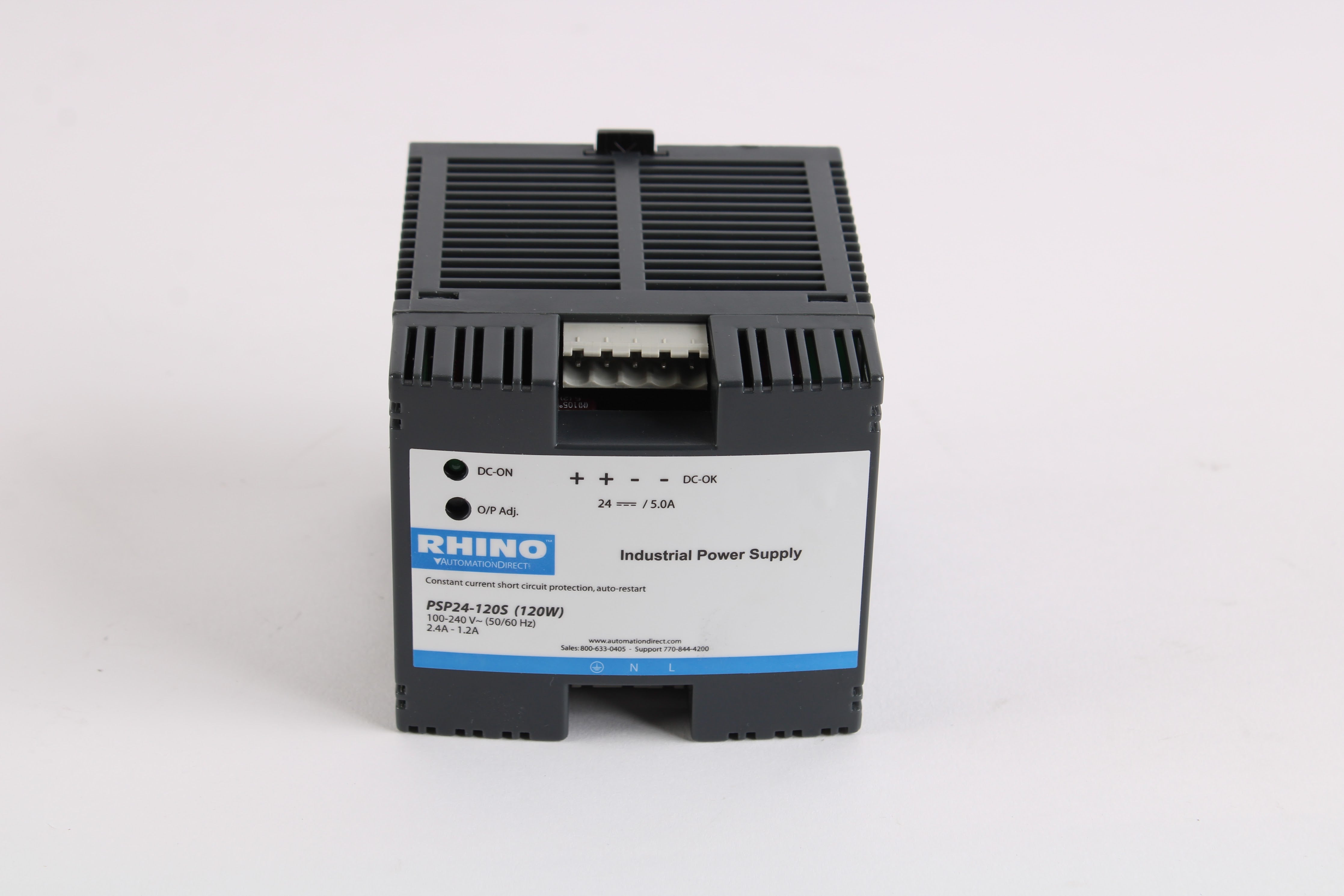 Rhino PSP24-120S 120W 120W Industrial Power Supply - Broken Clip – NTC Tech