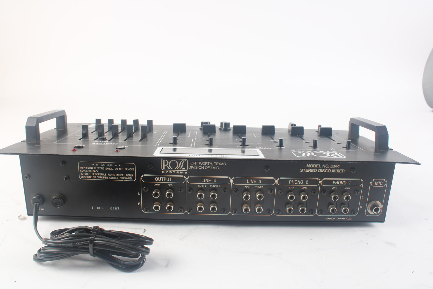 Ross Systems DM-1 Professional Studio DJ Stereo Audio Mixer Console ...