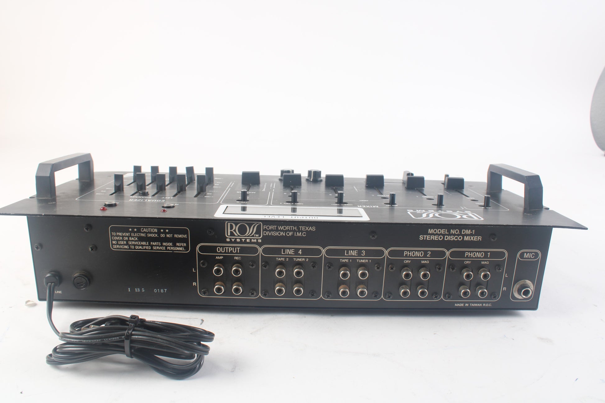 Ross Systems DM-1 Professional Studio DJ Stereo Audio Mixer Console ...