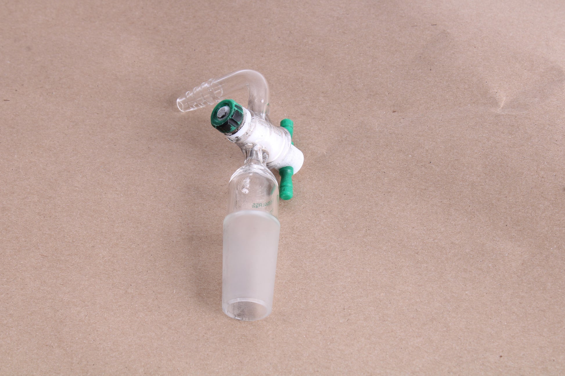 Chemglass Adapter, Flow Control, 90 Degree 2mm Stpk 24/40 Inner Joint ...