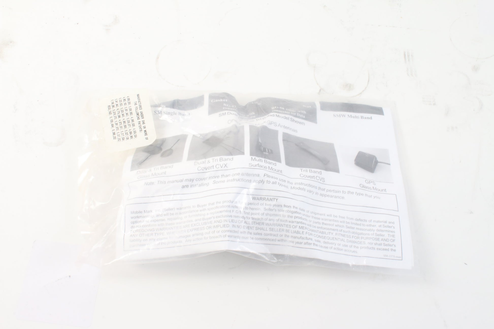 Mobile Mark SM-1575 GPS Surface Mount Antenna 1' RG174 w/ Signal Blue ...