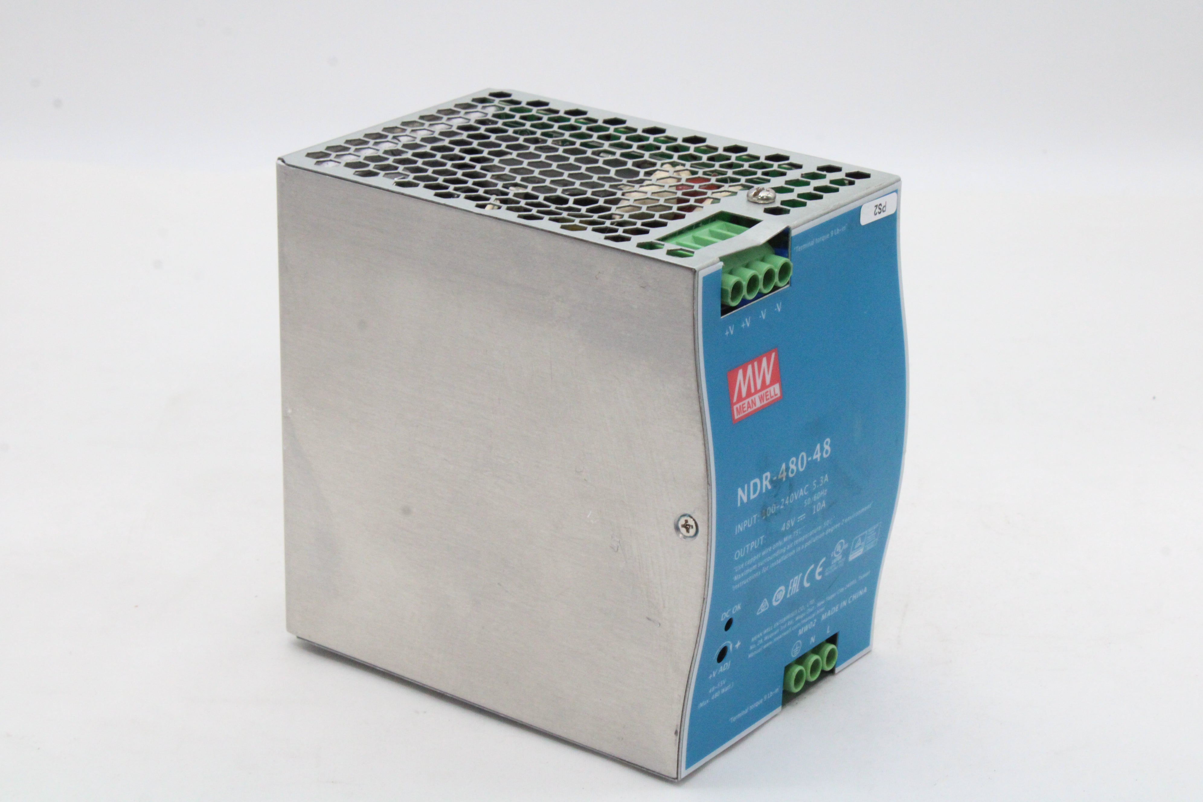 Mean Well NDR-480-48 DIN Power Supply 480 Watts – NTC Tech