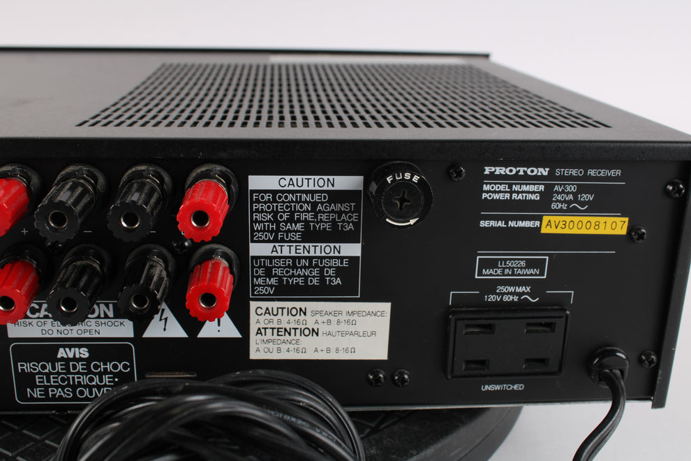 Proton AV-300 Stereo Receiver - Display Not Working – NTC Tech
