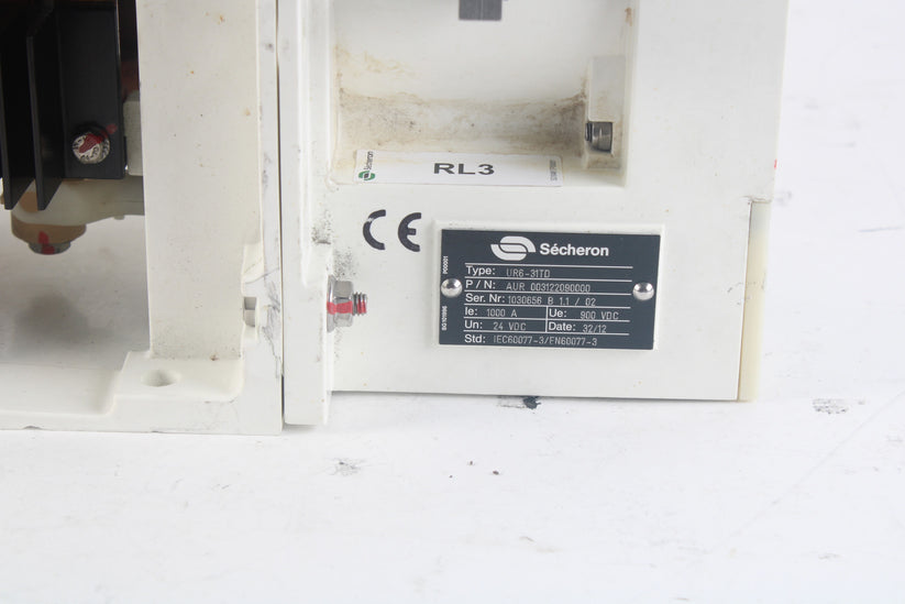 Secheron UR6-31TD Air Operated Circuit Breaker 1000 A 900 VDC AUR 0031 ...