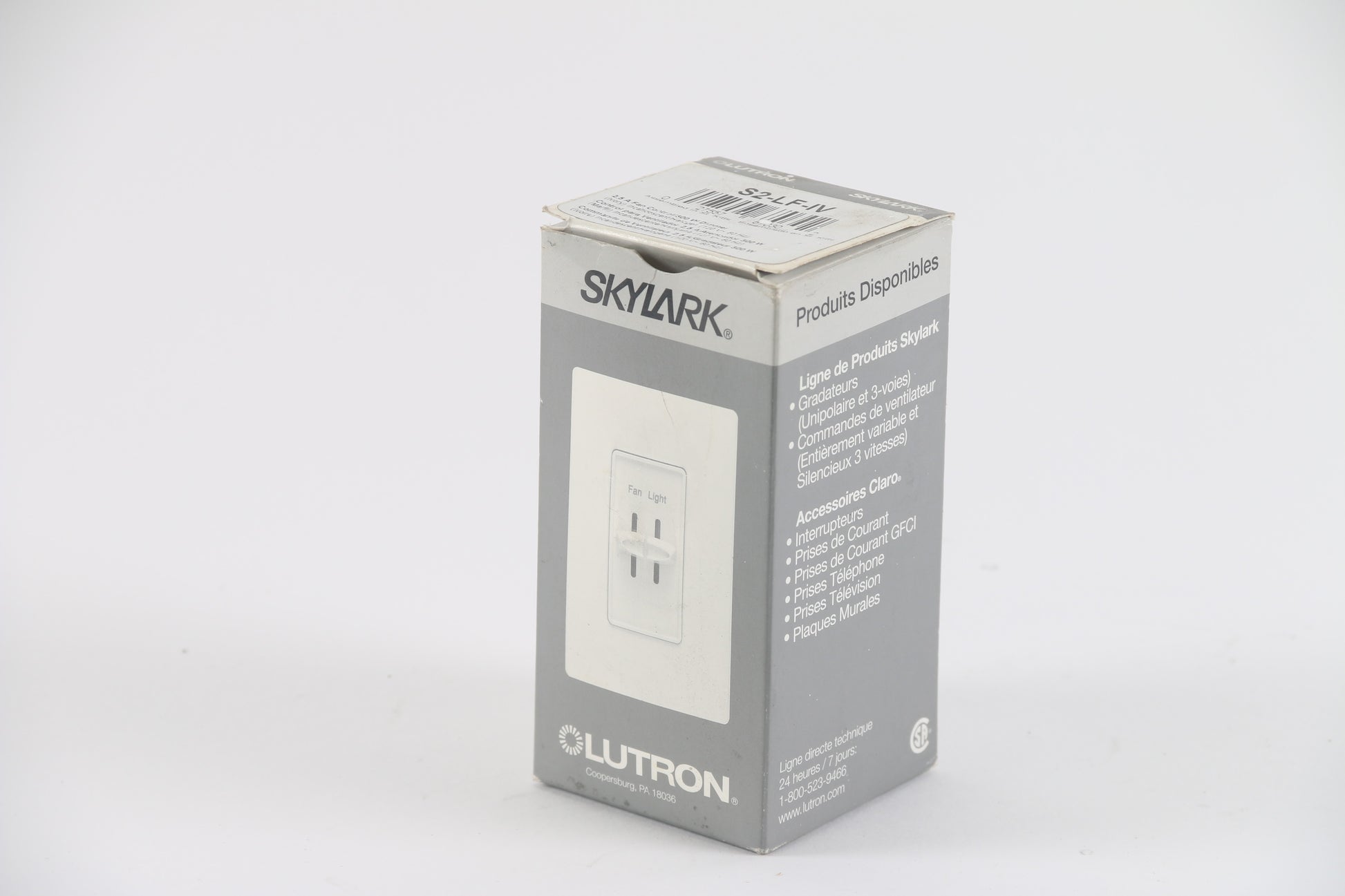 Lutron S2-LF-IV Skylark 2.5 Amp Fan Control / 300W Dimmer for Incandes – NTC Tech