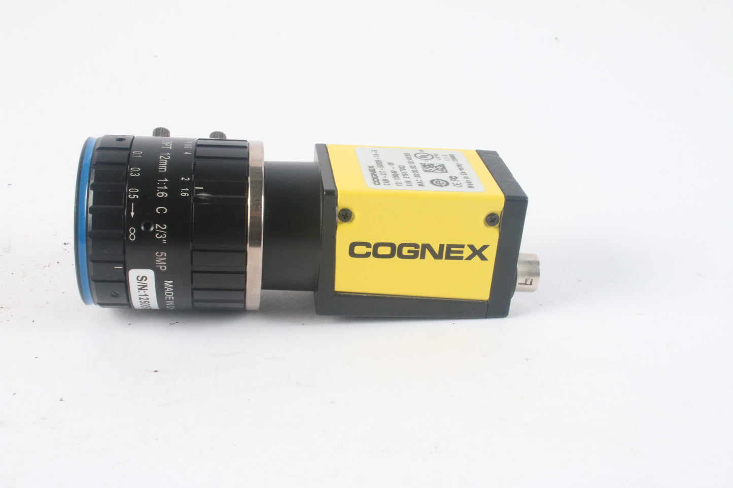 Cognex CAM-CIC-5000R-14-G Camera W/ OPT-AC1216-5M OPT 12mm 1:16 C2/3 ...