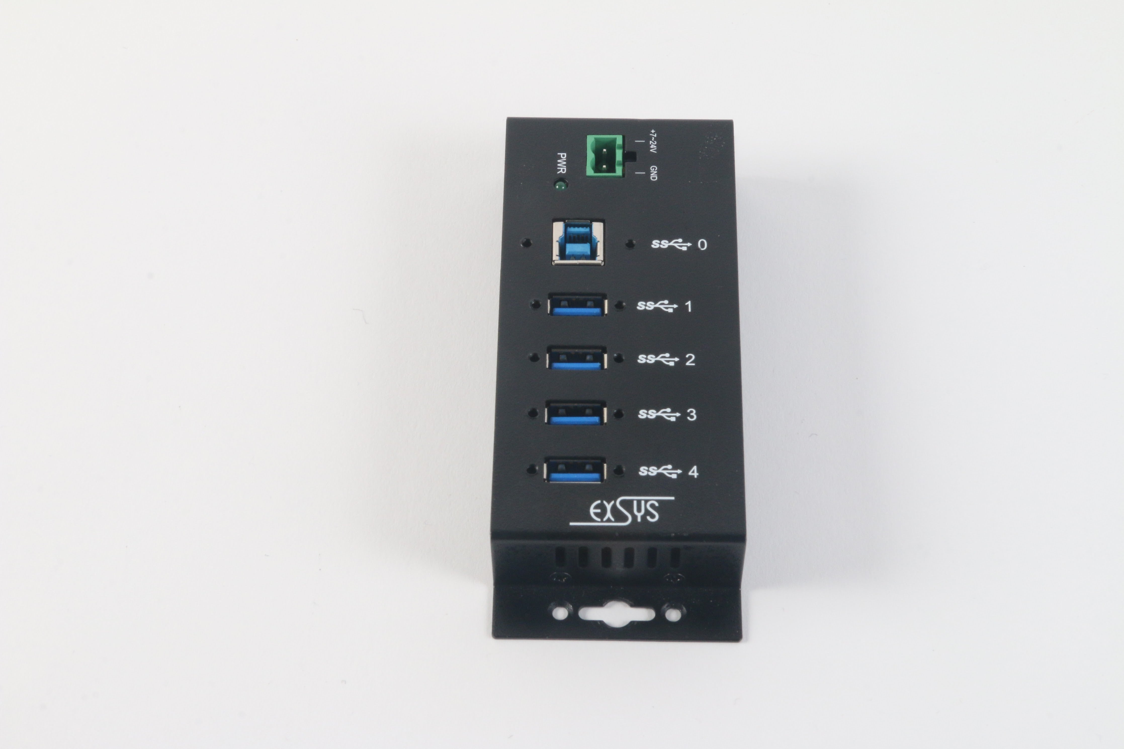 Exsys Ebox-Uhub USB 3.0 Metal HUB with 4 ports (Din-Rail) – NTC Tech