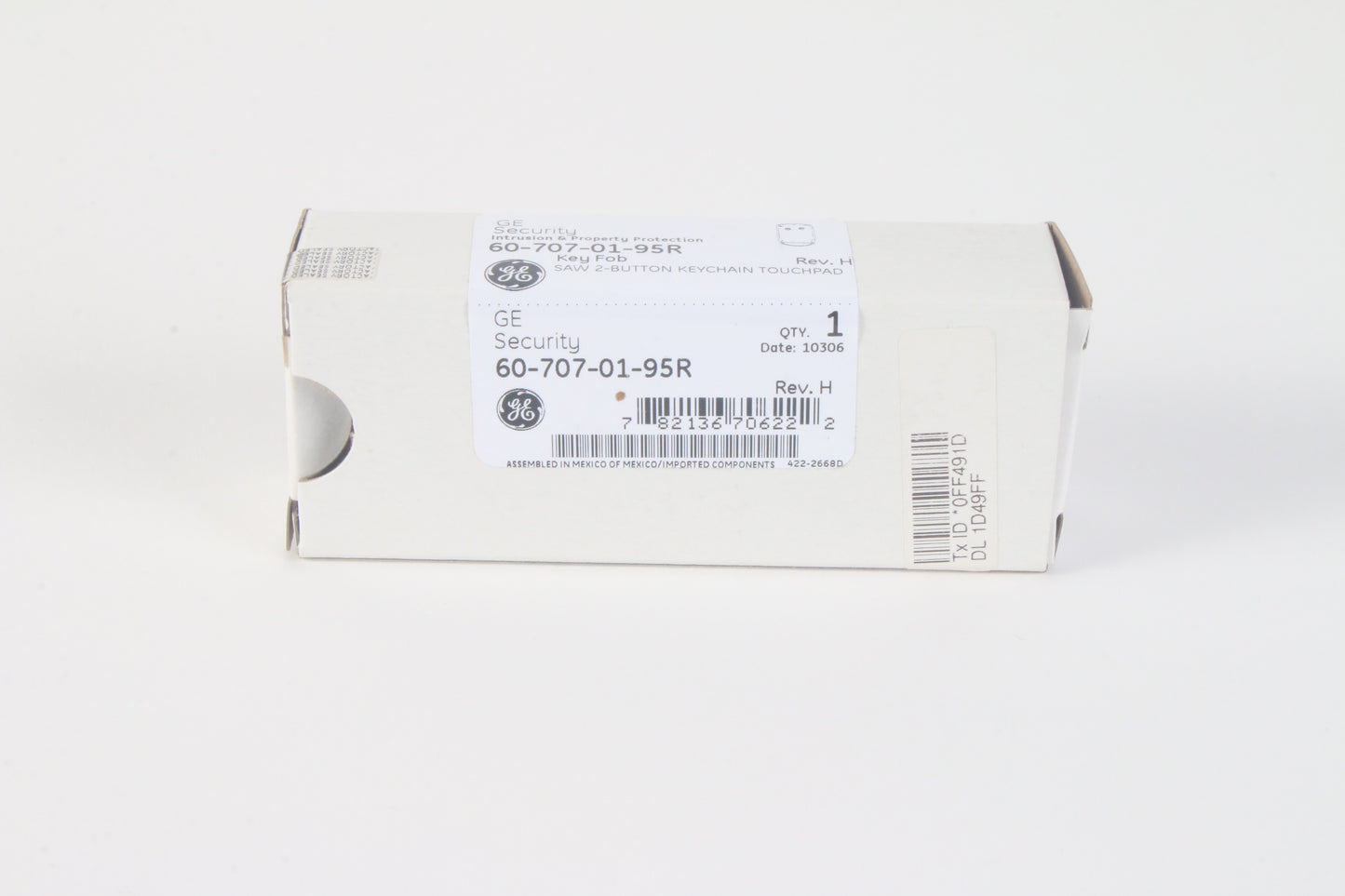 GE Security 60-707-01-95R Wireless 2 Button Alarm Remote Keyfab - New ...