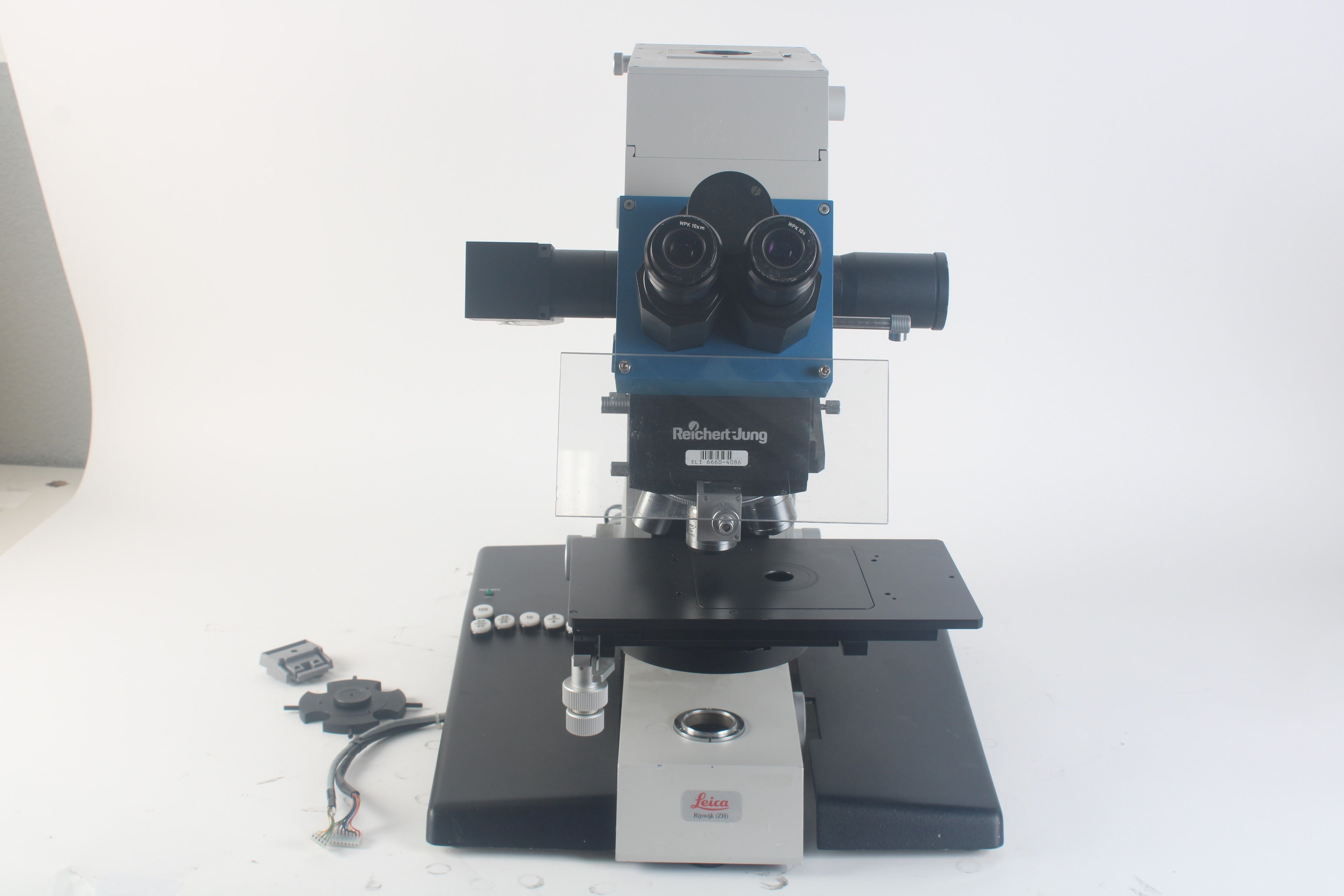 Reichert Jung Polyvar Met 300602 Microscope W/ Objectives and Accessor ...