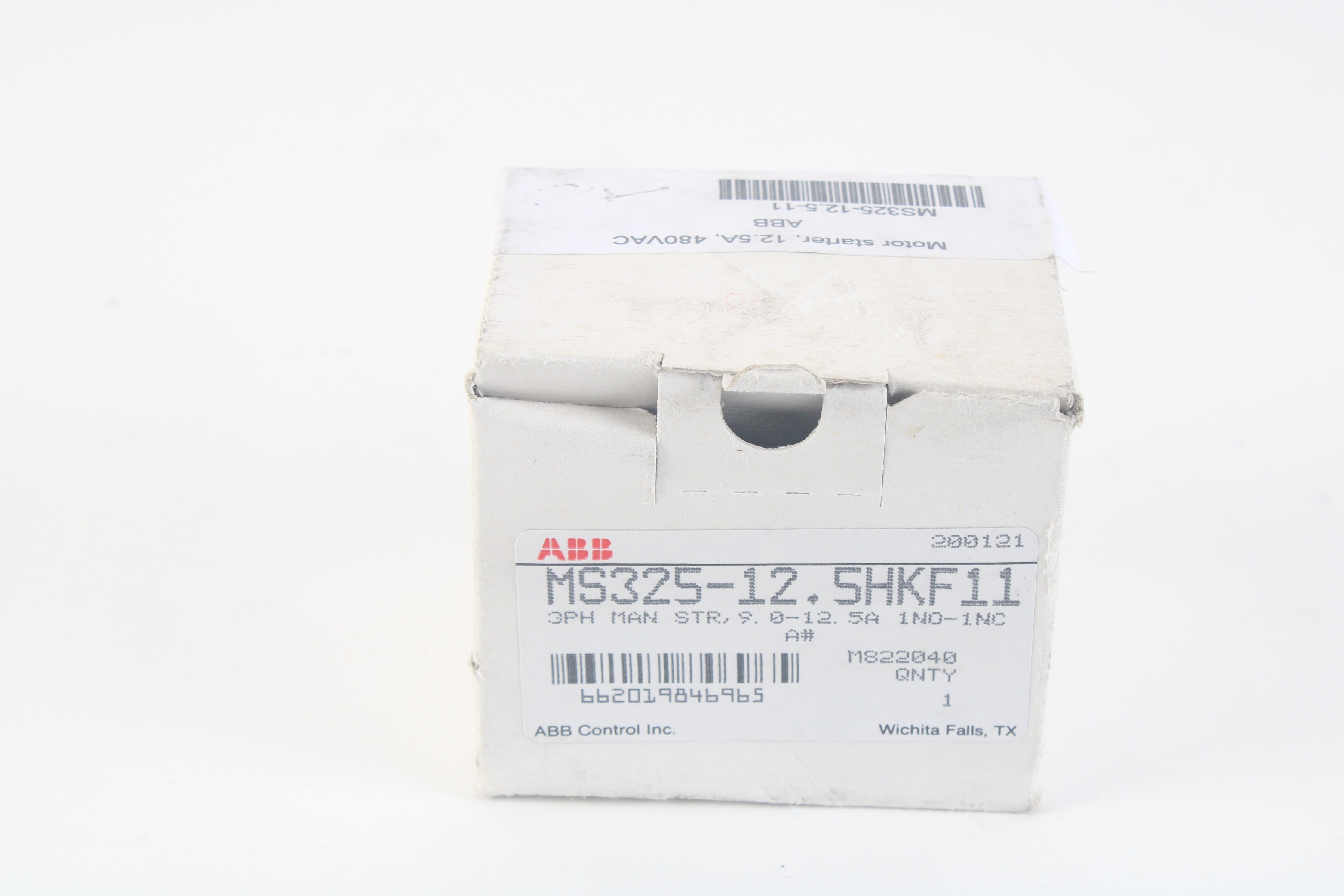 ABB MS325-12.5HKF11 9-12.5A AC3 155-215A Manual Switch Motor Starter ...