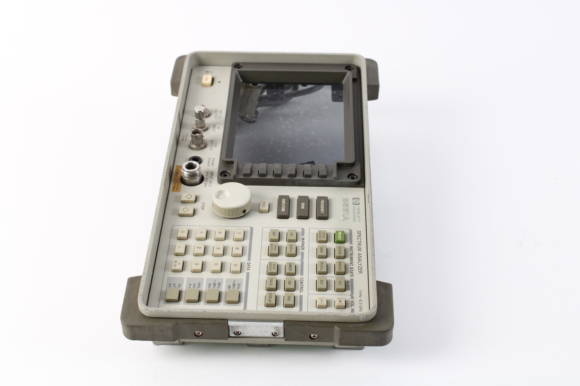 HP / Agilent / Keysight 8561A Spectrum Analyzer Front Panel – NTC Tech