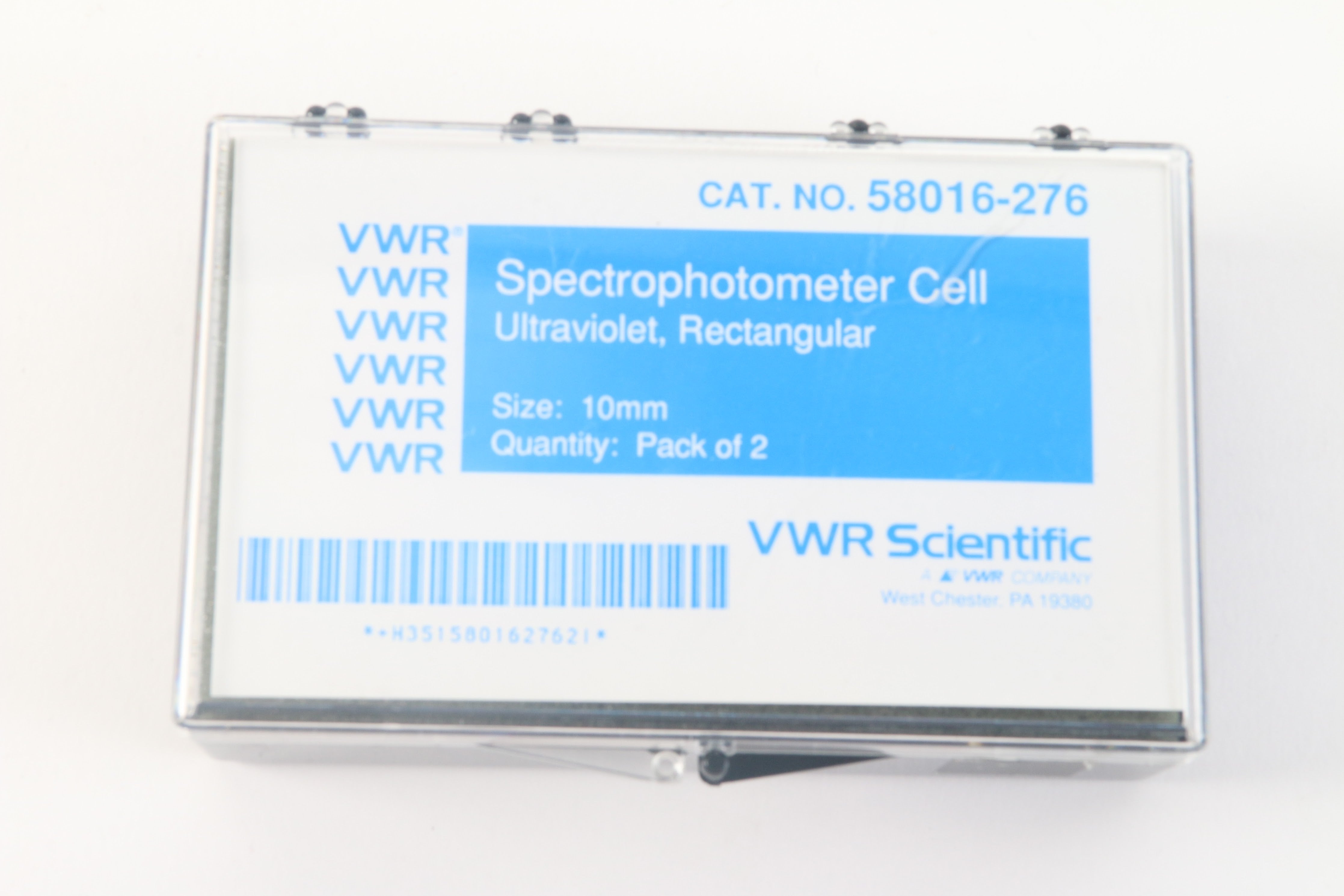 VWR Scientific 58016276 Spectrophotometer Cell Ultraviolet Rectangular ...