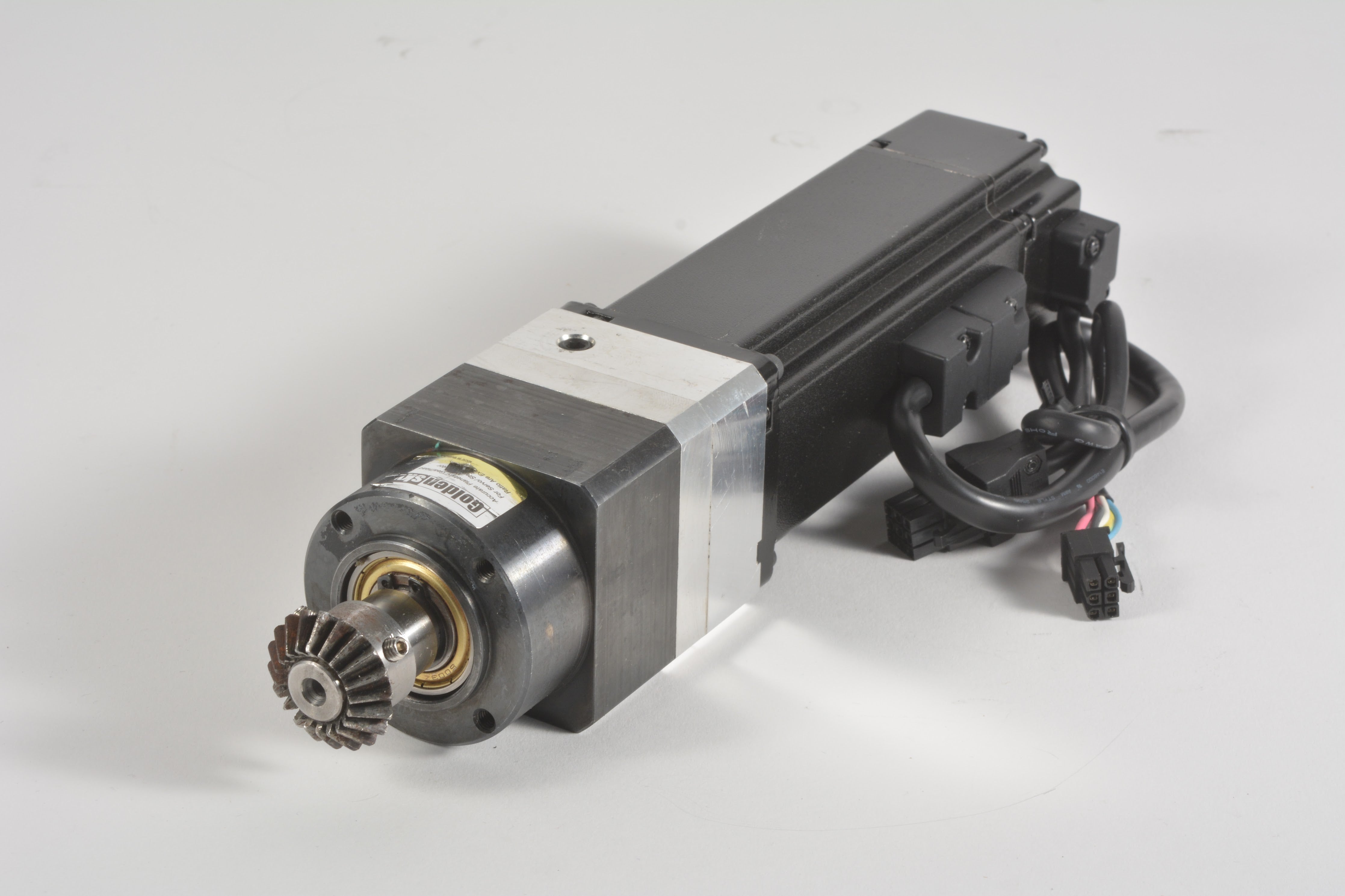 Delta AC Servo Motor ECMA-C20604SS, Goldensky Gearhead PT60-025, 25:1 ...