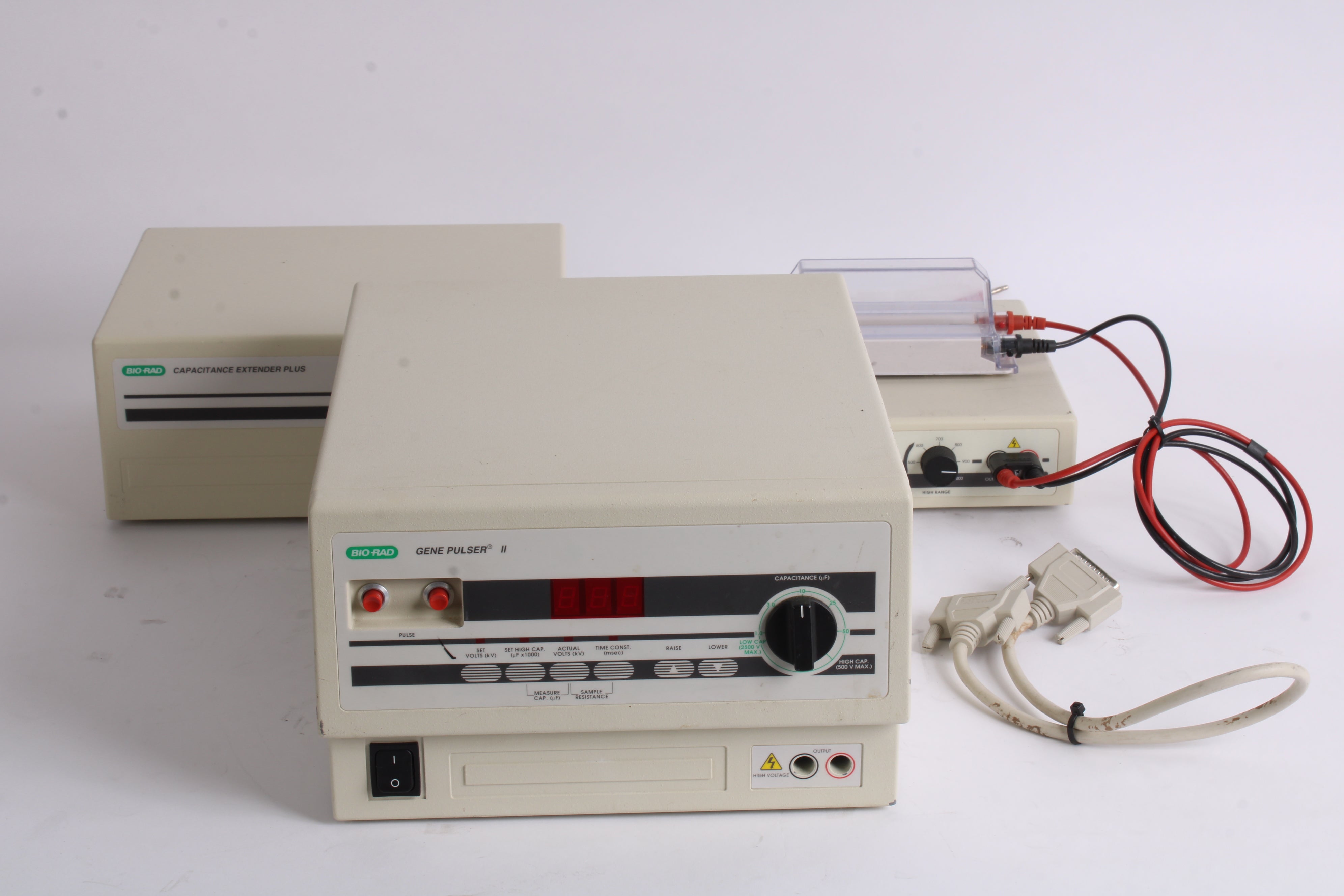 Bio Rad Gene Pulser II Apparatus Electroporator w/ Bio Rad 1652108 & 1 ...