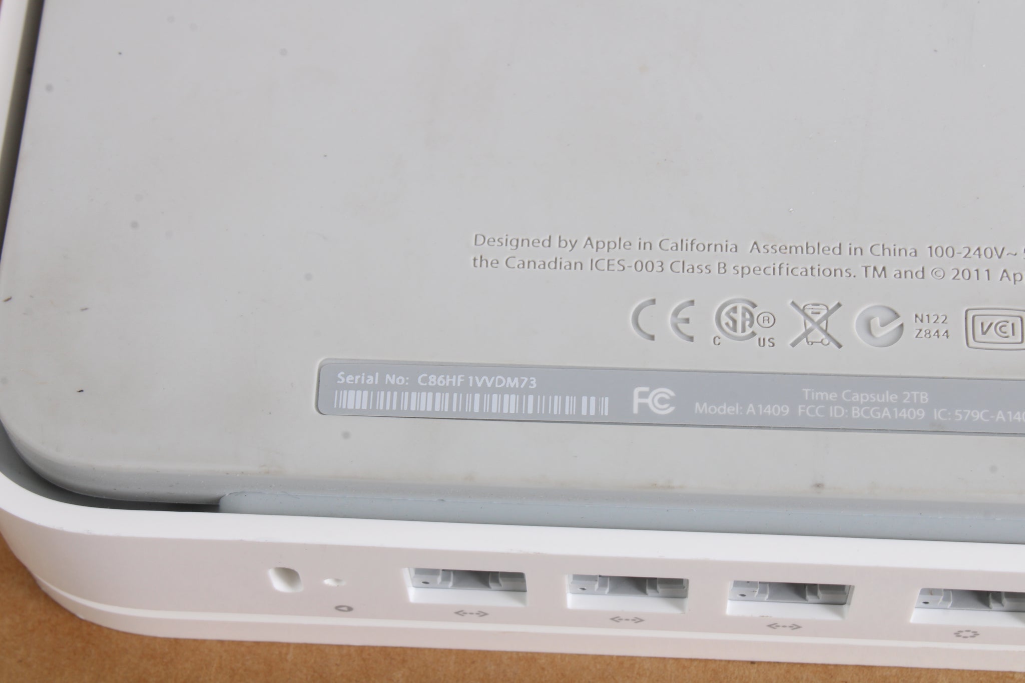 Apple A1409 AirPort 2TB Time Capsule Dual Band 4th Gen 802.11n – NTC Tech