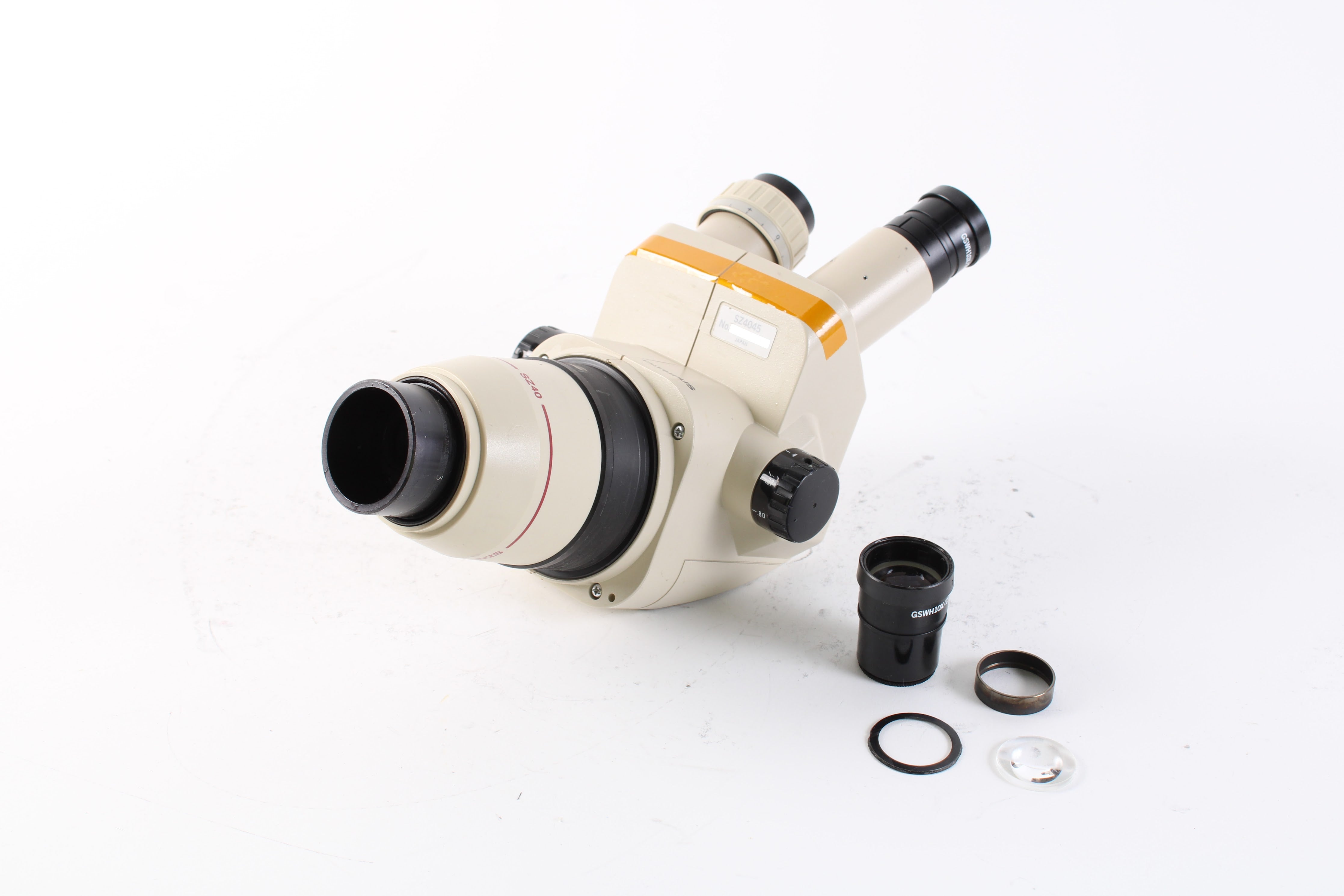 Olympus SZ40 Stereo Zoom Microscope W/ 2x GSWH10X/22 Eye Pieces and Li ...