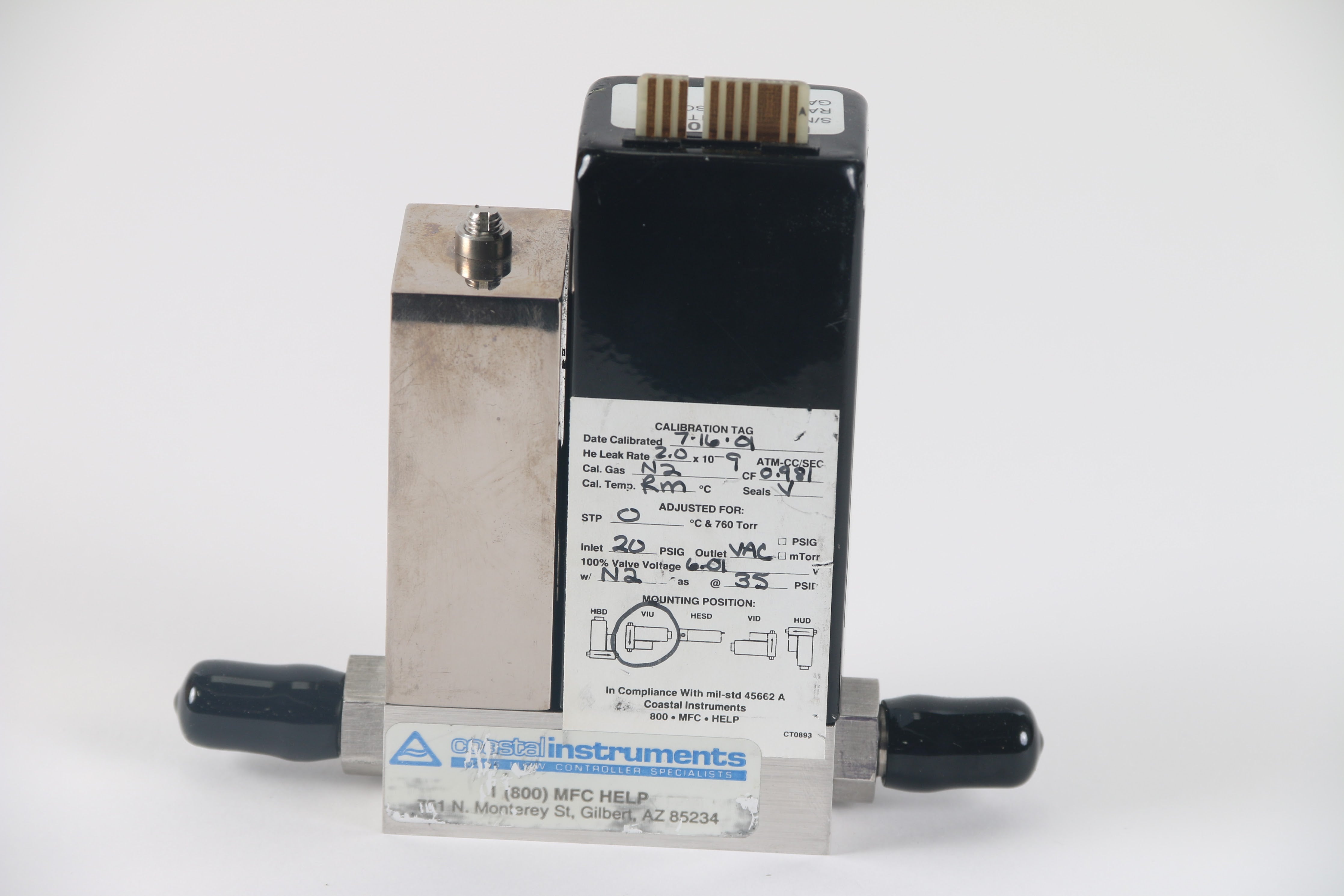 Unit Instruments UFC-1100 Gas: O2 5000 SCCM Mass Flow Controller – NTC Tech