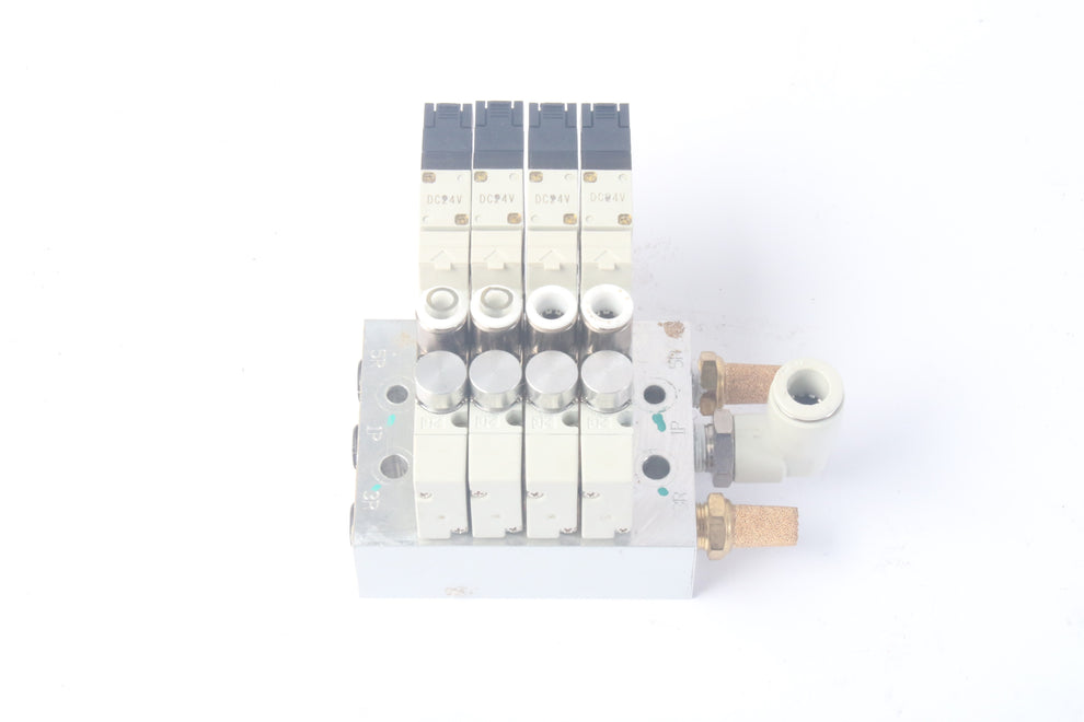 CKD 4GD119-E2C Solenoid Valve With Manifold and 4x CKD 4GD119-E2C – NTC ...