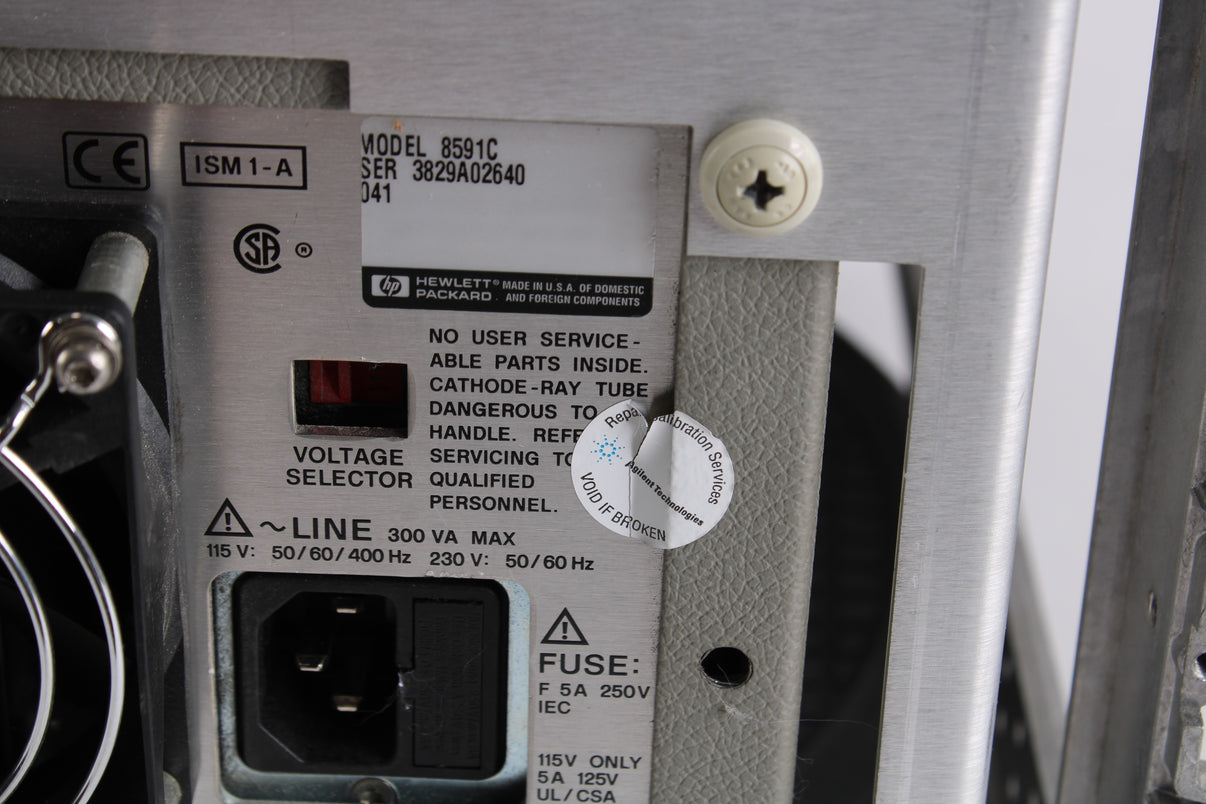 Agilent 8591C Cable TV Spectrum Analyzer - AS IS – NTC Tech