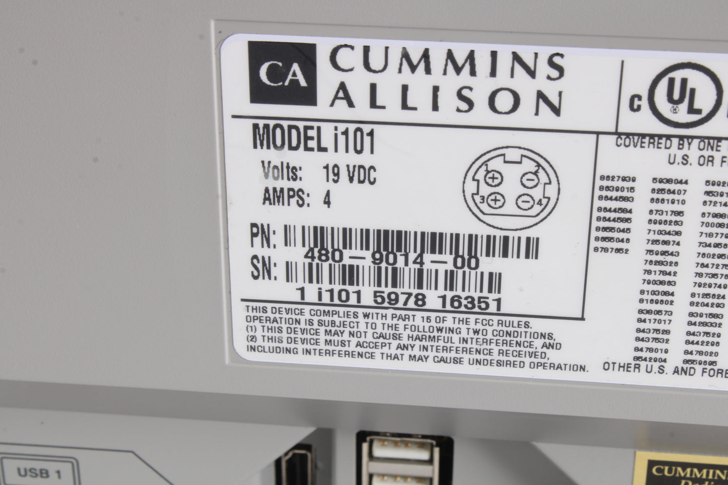 Cummins Allison i101 JetScan IFX i100 Automated Currency Counter With – NTC Tech