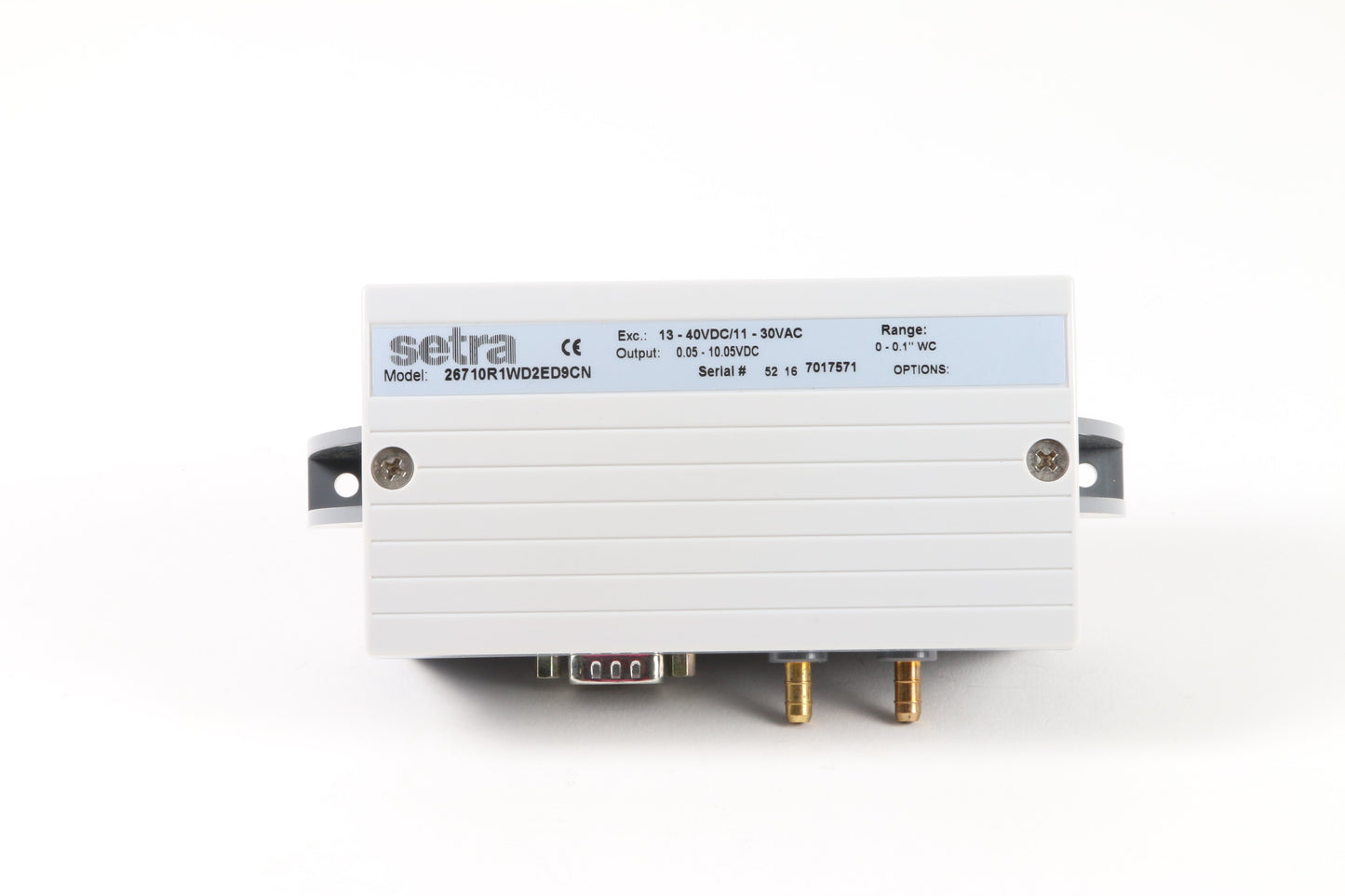 Setra 26710R1WD2ED9CN 0-0.1"WC Pressure Transducer – NTC Tech